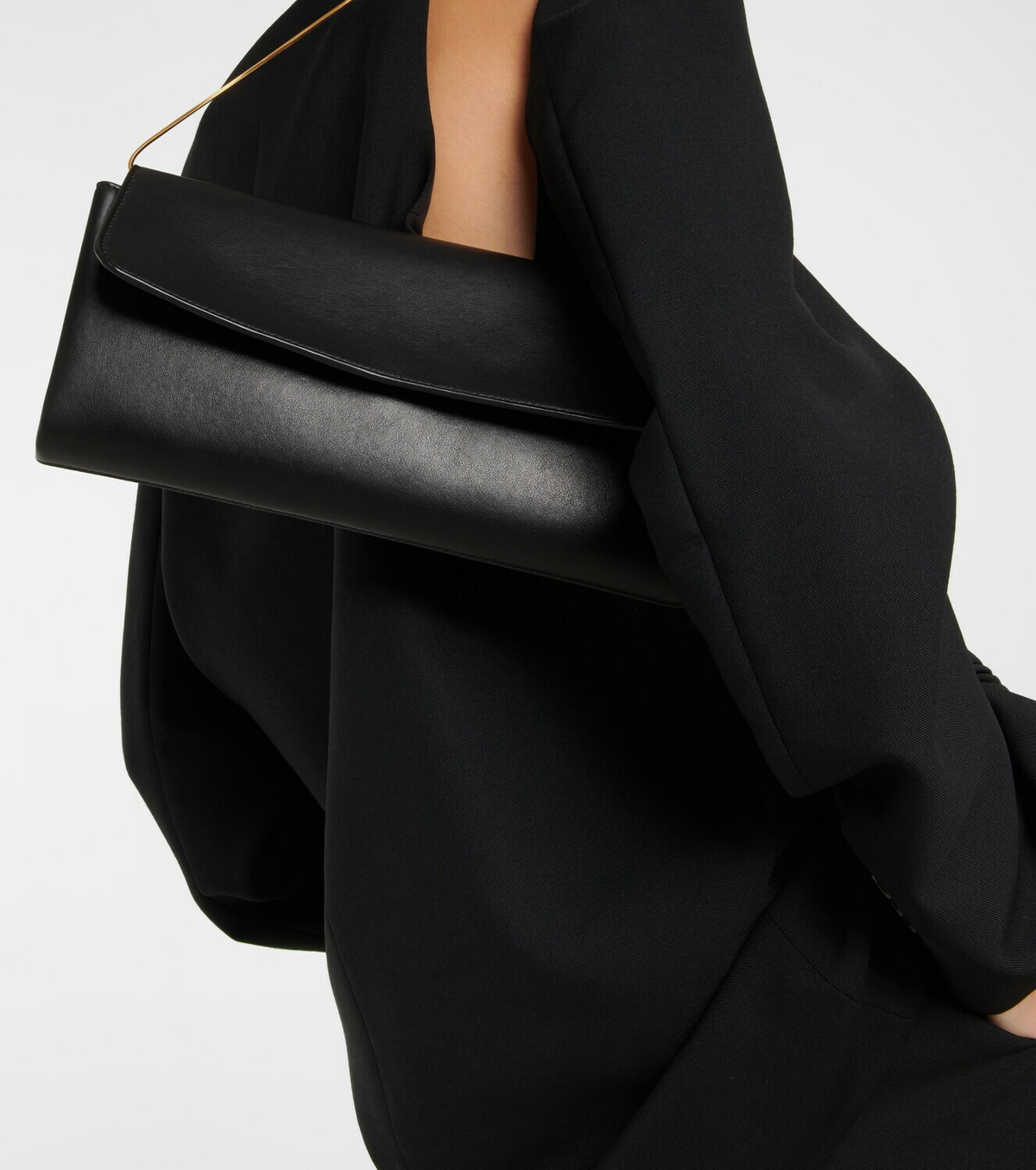 The Row Aurora leather shoulder bag The Row