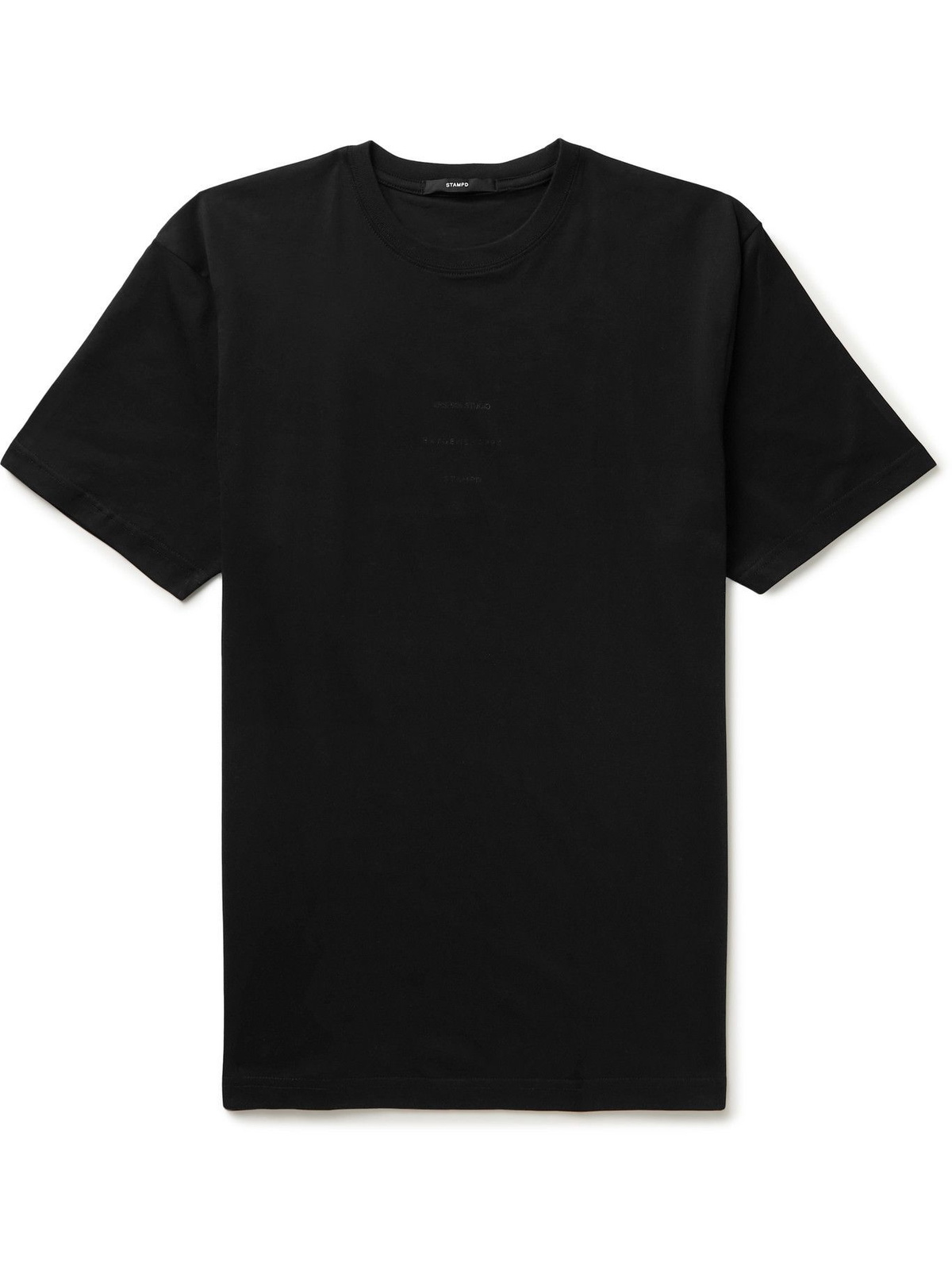 HAYDENSHAPES - Arsham Stampd Logo-Print Cotton-Jersey T-Shirt - Black ...