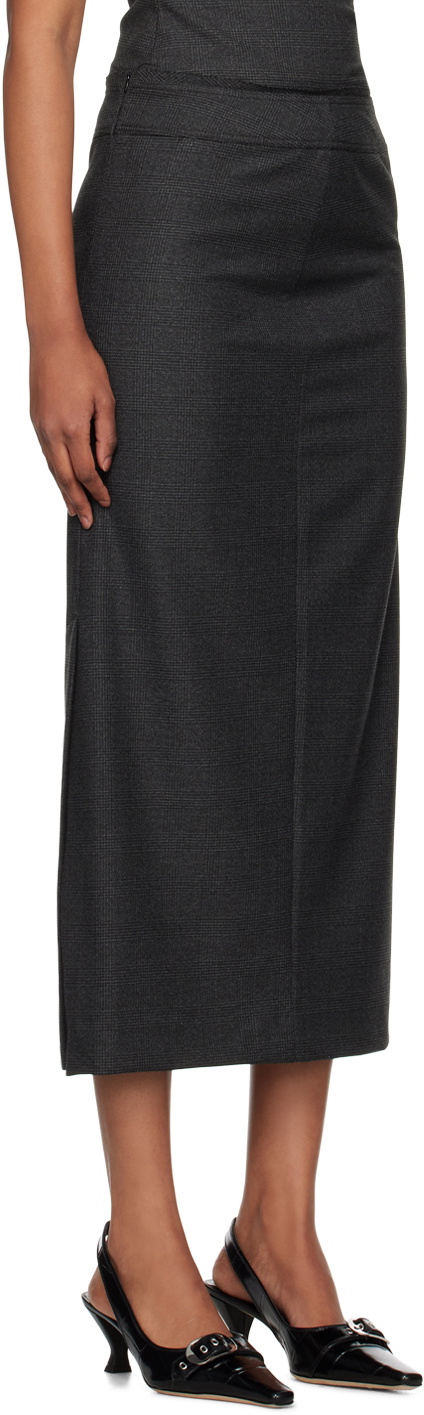 BEC + BRIDGE Gray Tali Midi Skirt BEC + BRIDGE