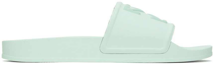 Off-White Green Arrow Pool Slides Off-White