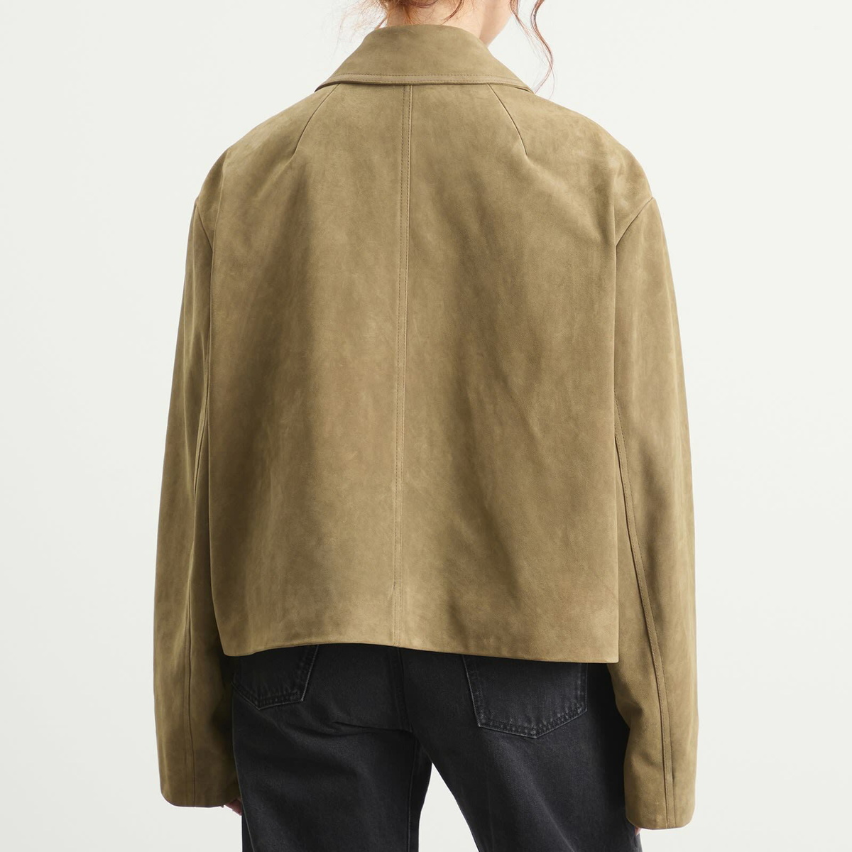 Rick Owens Women's Heizer Mac Jacket in Sumi Brown Rick Owens