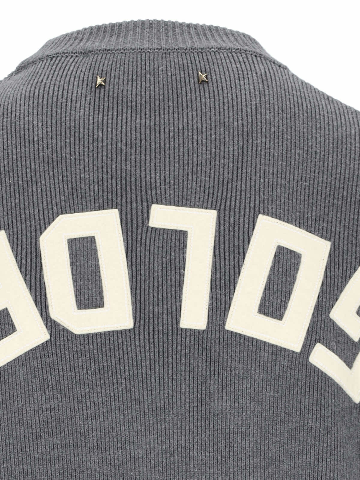 Golden Goose Retro Logo Crew Neck Jumper Golden Goose Deluxe Brand