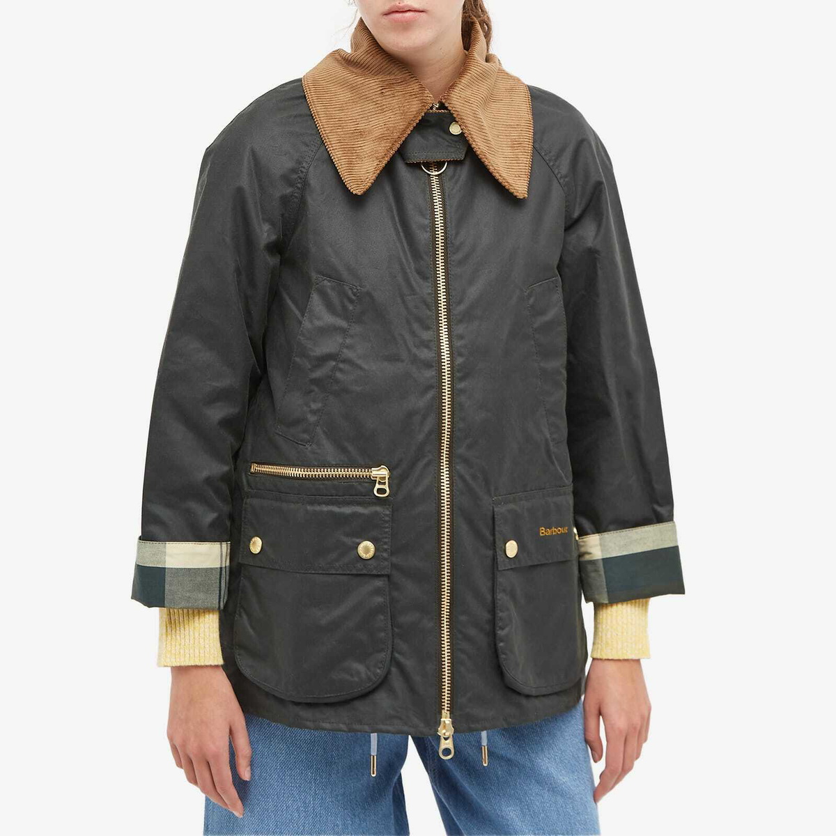 Barbour Women's Gunnerside Wax Jacket in Sage/Ancient Barbour