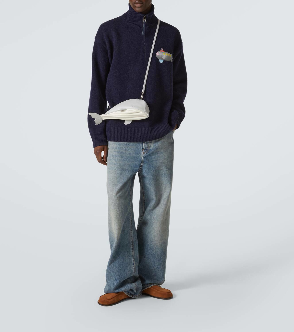 Loewe x Suna Fujita Whale Puzzle leather tote bag Loewe