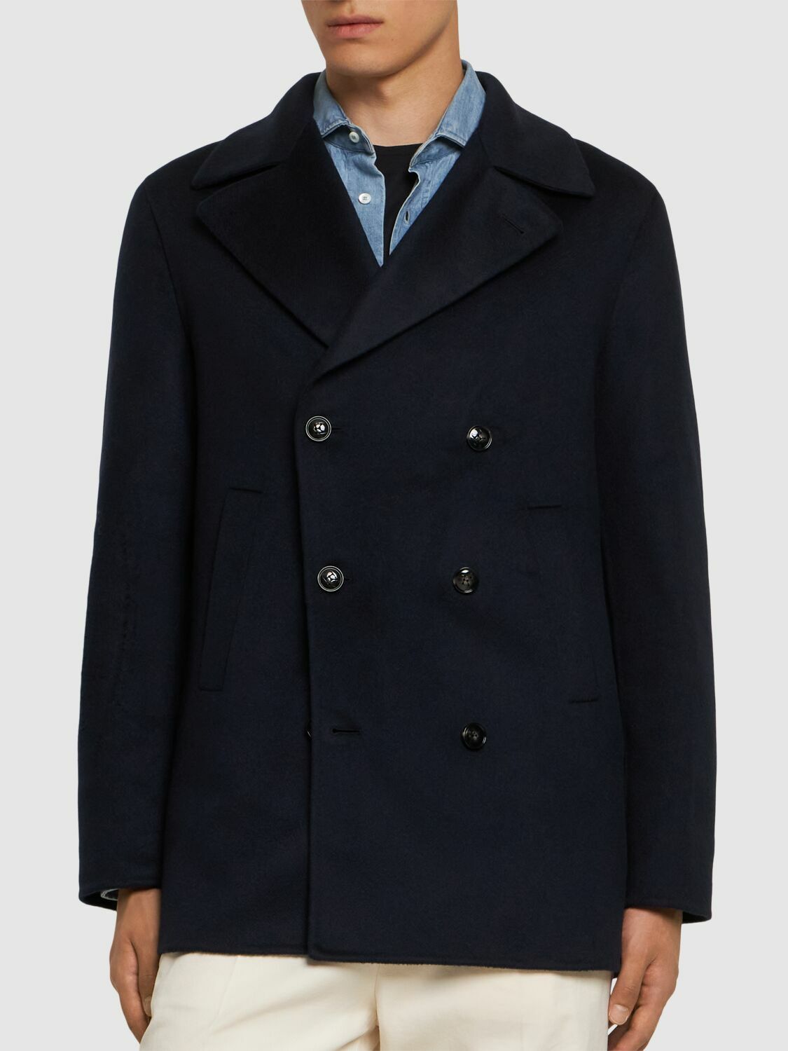 KITON Cashmere Peacoat Kiton