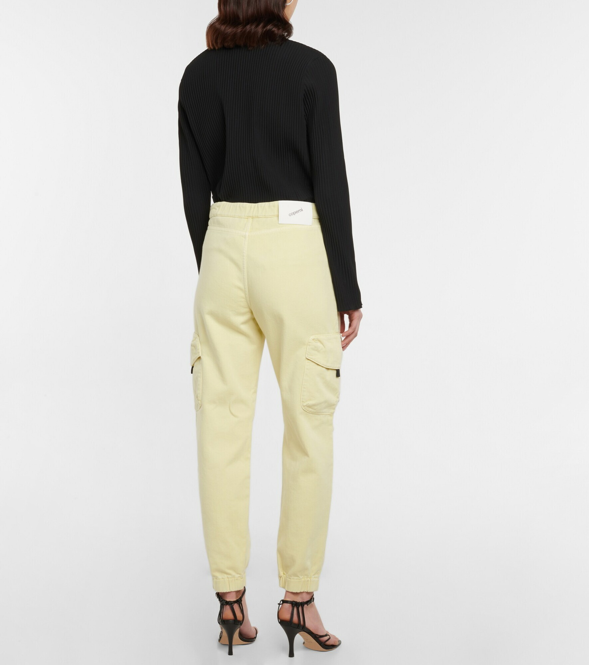 Coperni - High-rise denim cargo pants Coperni