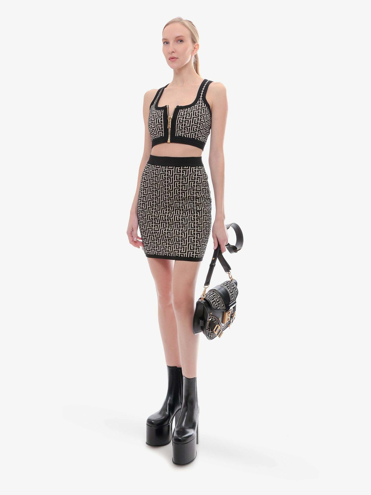 Balmain Top Black Womens Balmain