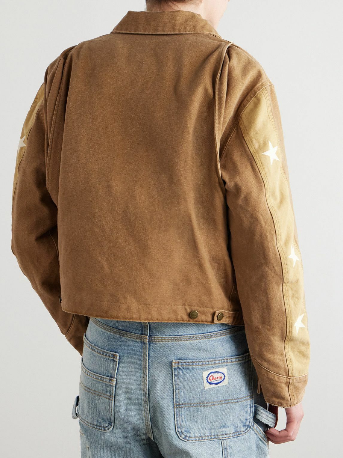 Cherry Los Angeles - Mechanic Printed Cotton-Canvas Trucker Jacket ...