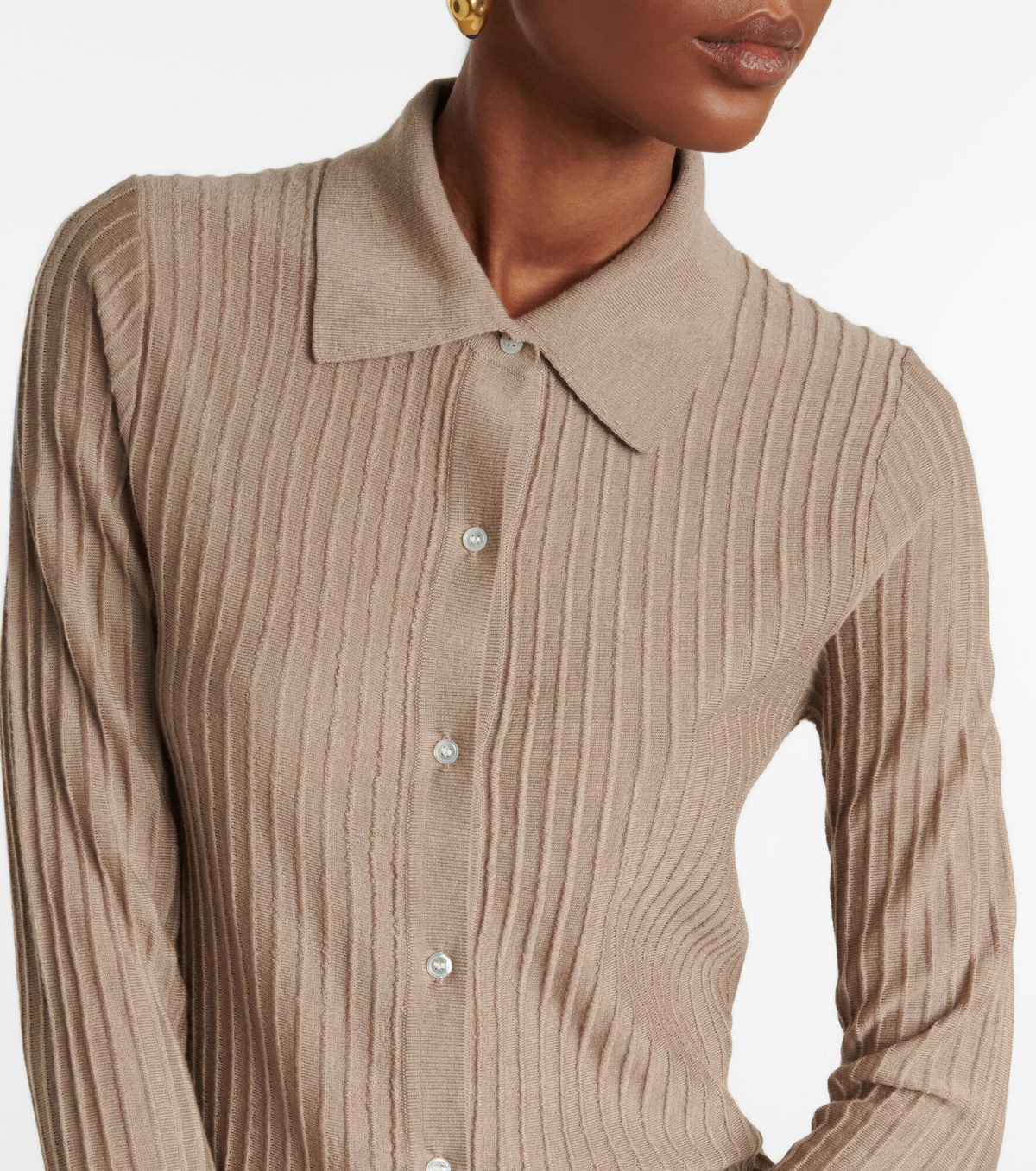 CO - Essentials ribbed cashmere cardigan Coach