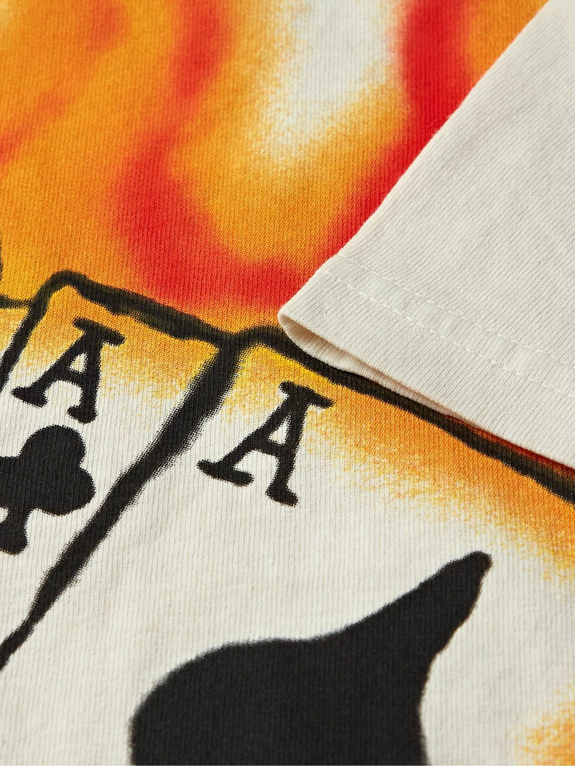 Stussy - Read Em 'N' Weep Printed Cotton-Jersey T-Shirt - Neutrals Stussy