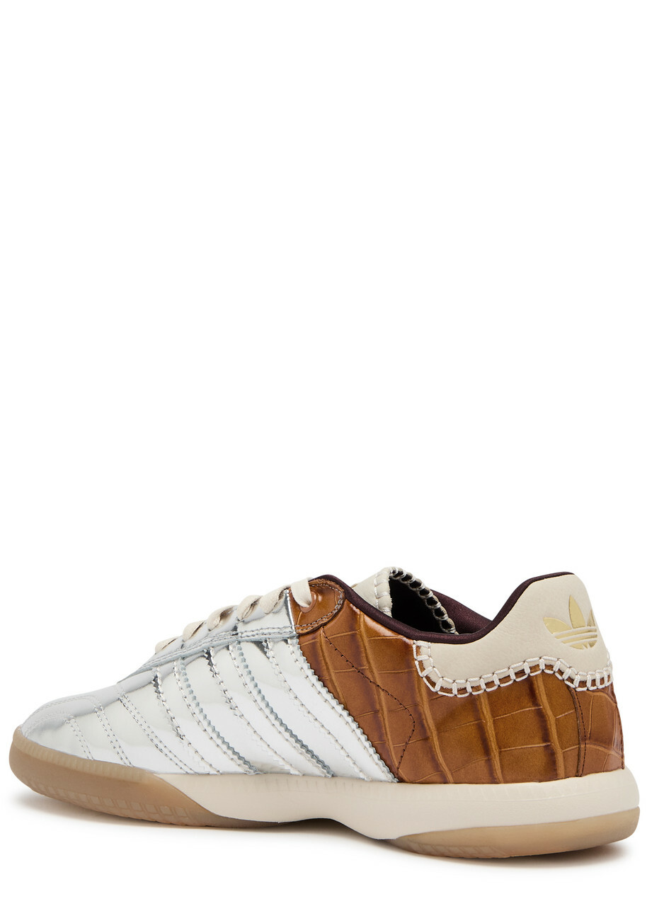 Adidas X Wales Bonner Samba Panelled Metallic Leather Adidas X Wales Bonner Samba Panelled Metallic Leather