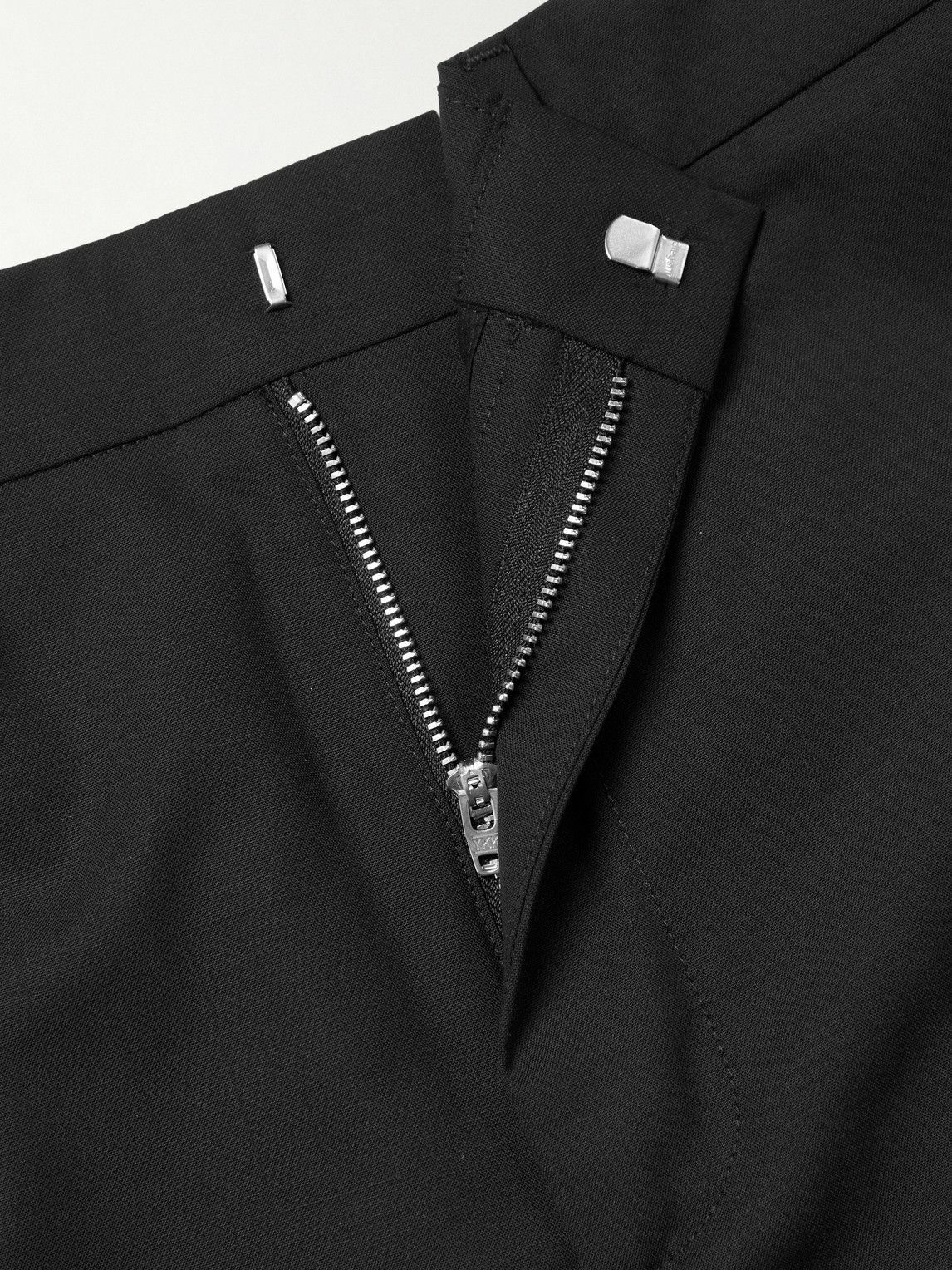 Dunhill - Slim-Fit Tapered Virgin Wool-Blend Trousers - Black Dunhill