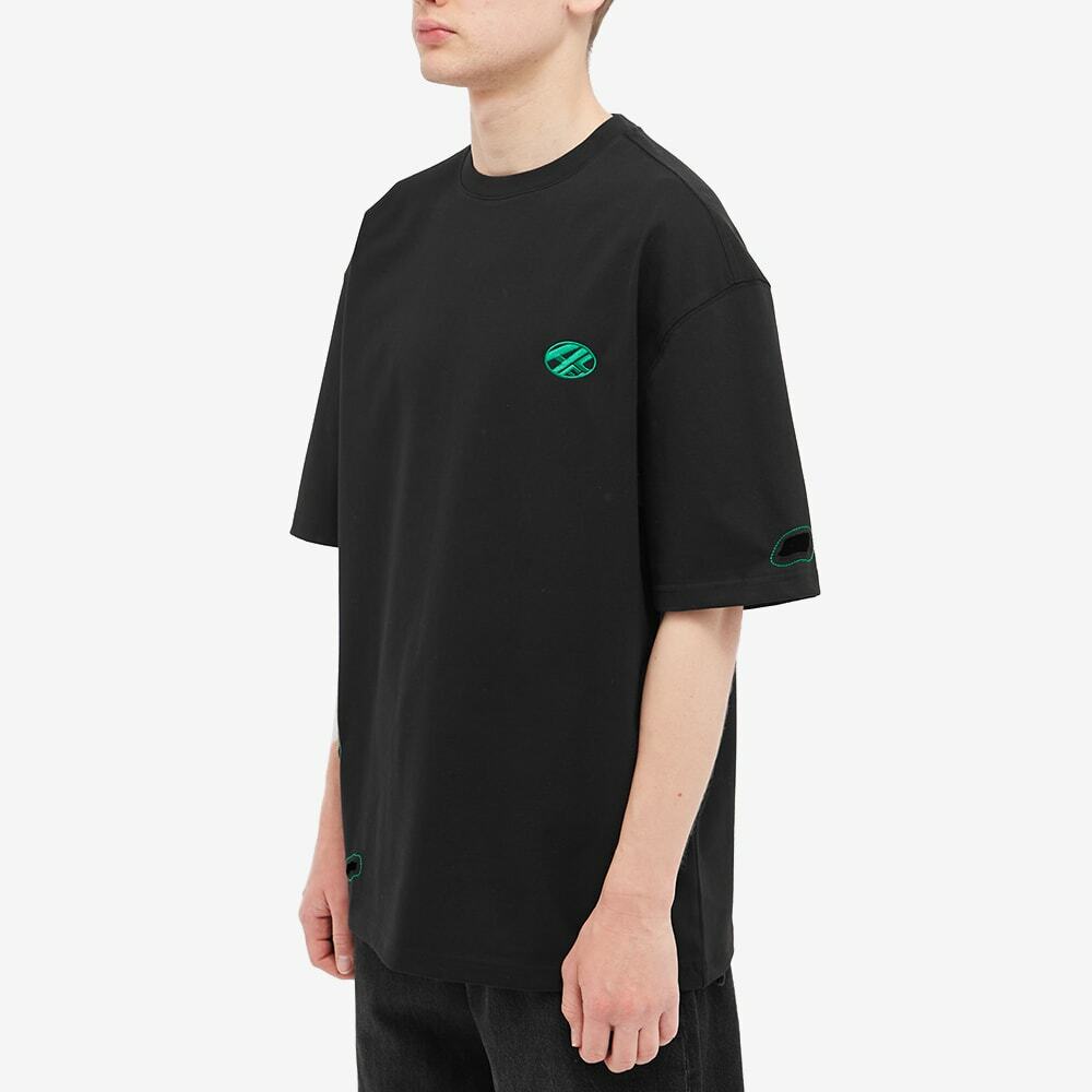 ADER Error Men's Small Distort Logo T-Shirt in Black ADER error