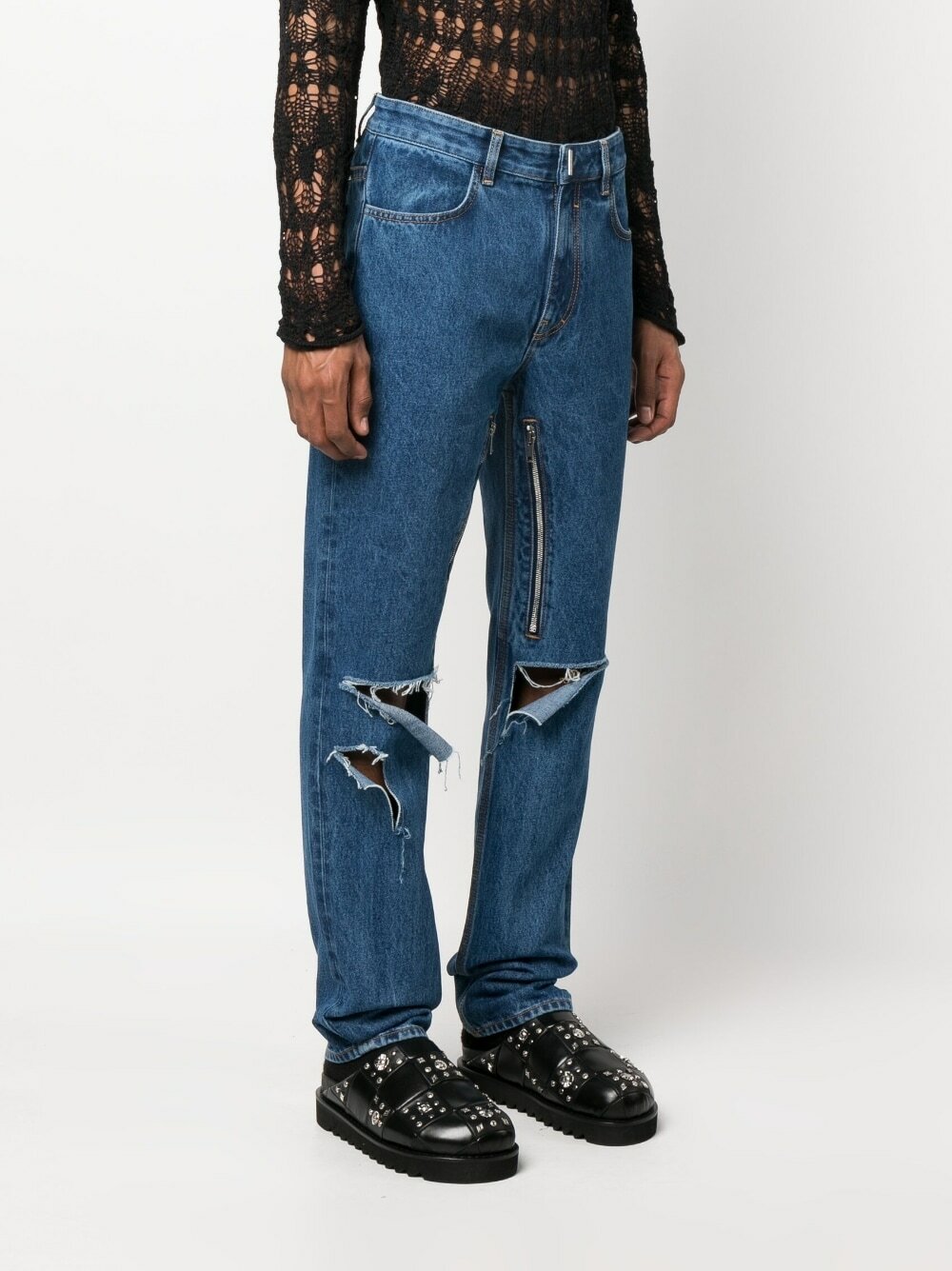GIVENCHY - Ripped Denim Jeans Givenchy