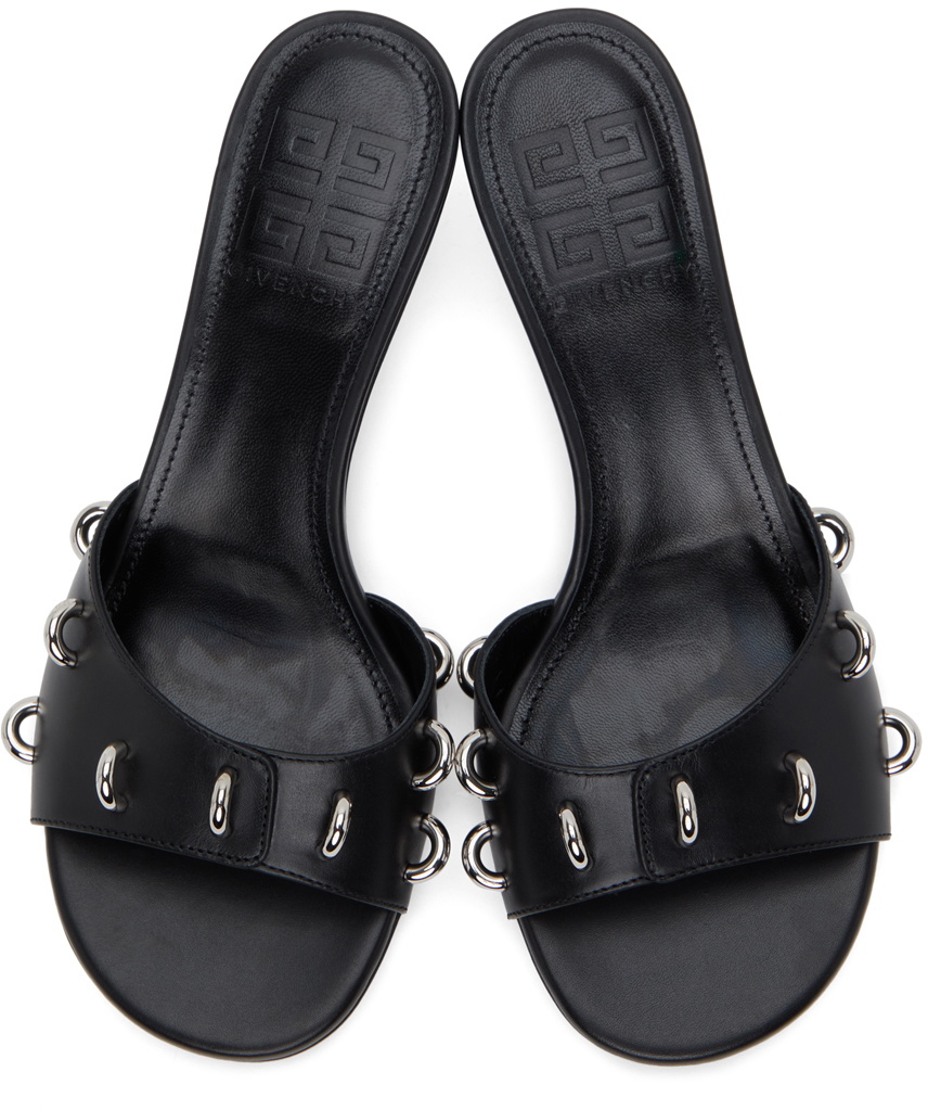Givenchy Black Metallic Mules Givenchy