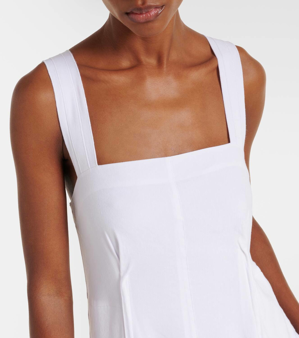 Vince Linen-blend midi dress Vince