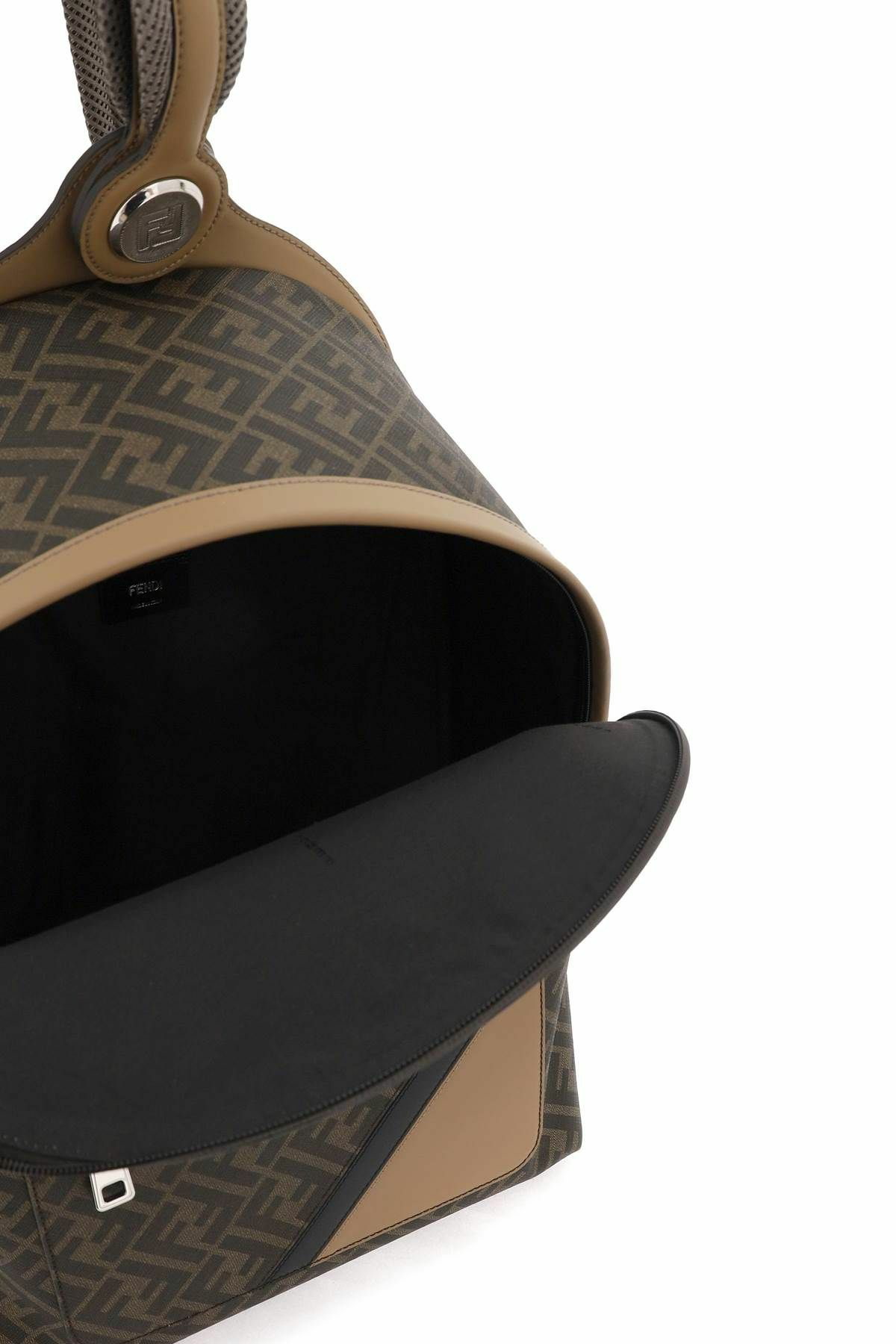 FENDI chiodo diagonal backpack Brown Fendi