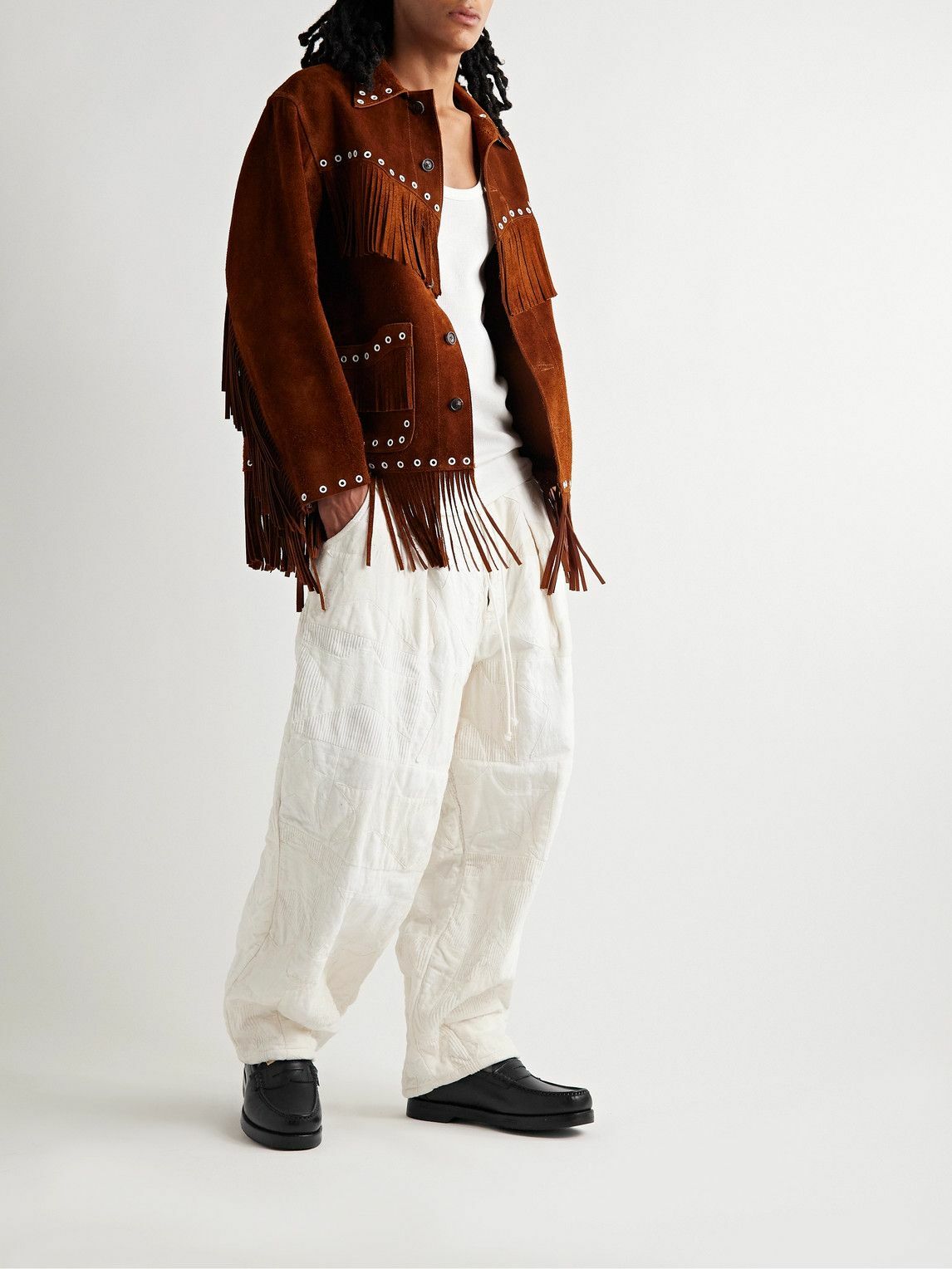 Visvim - Fabro Folk Leather Penny Loafers - Black Visvim