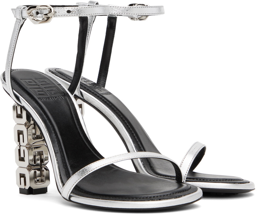 Givenchy Silver G Cube Sandals Givenchy