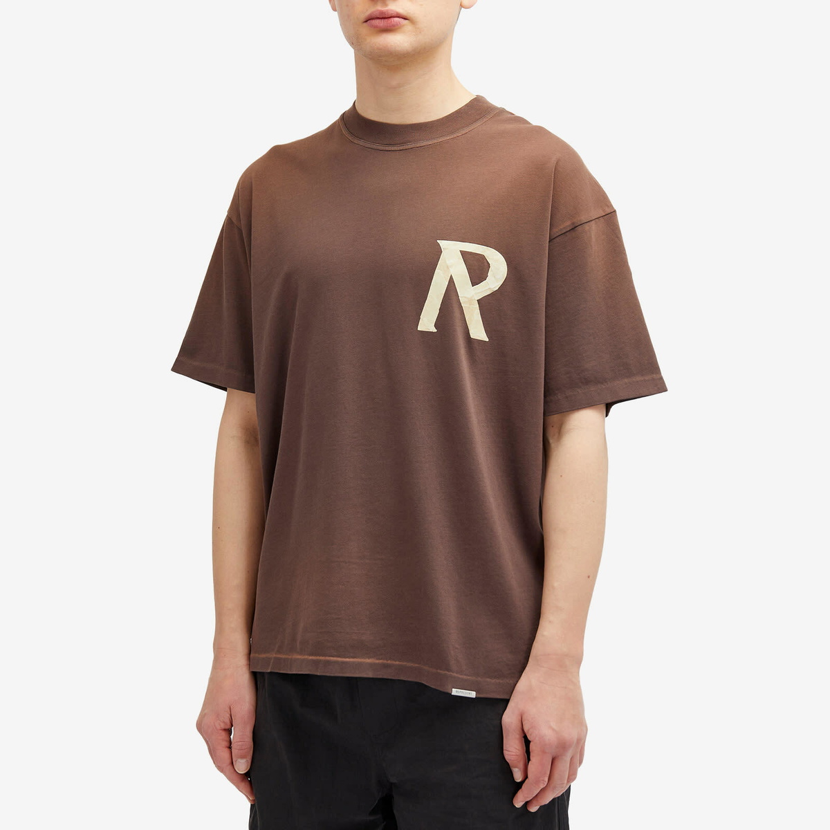 Represent Men's Masking Tape Initial T-Shirt in Cedar Represent