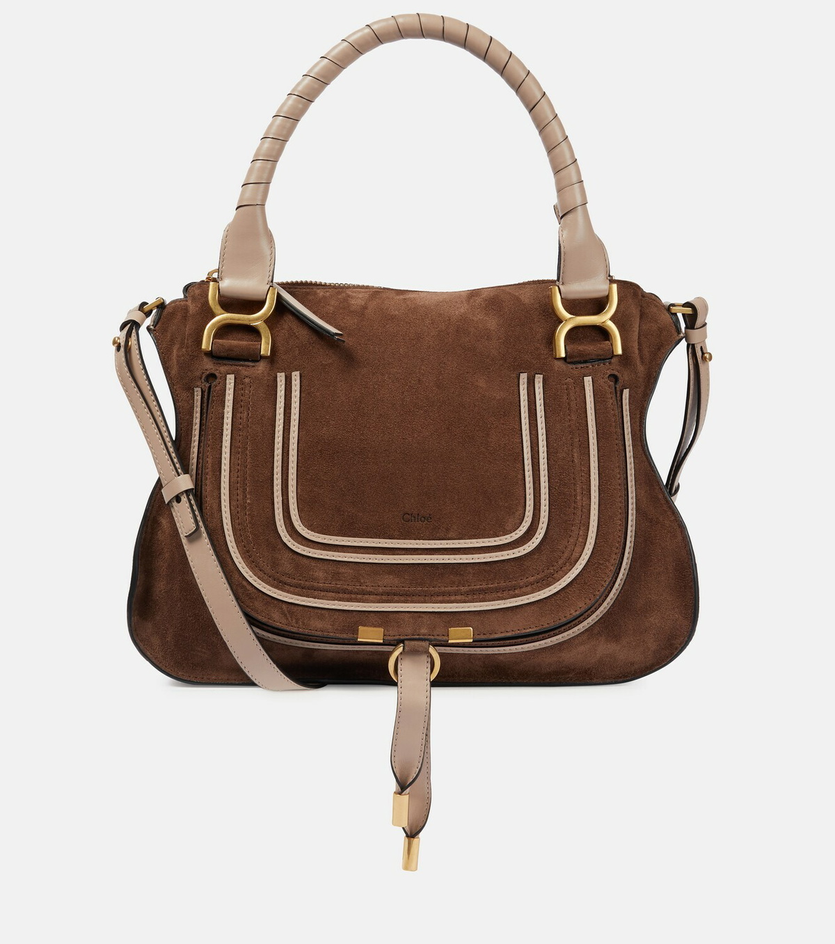 Chloe - Marcie Medium suede tote bag Chloe
