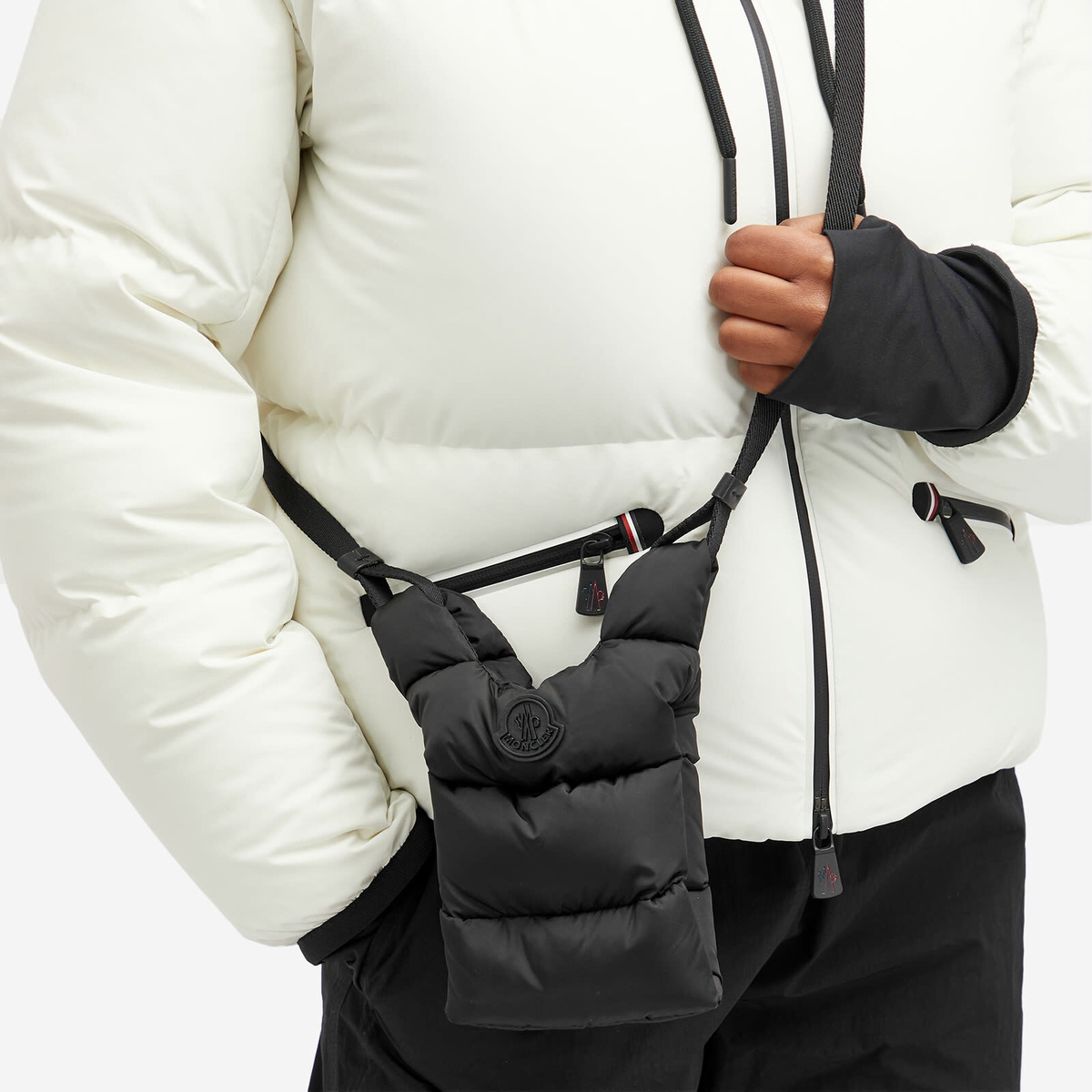 Moncler Women's Legere Small Padded Cross Body Bag in Black Moncler