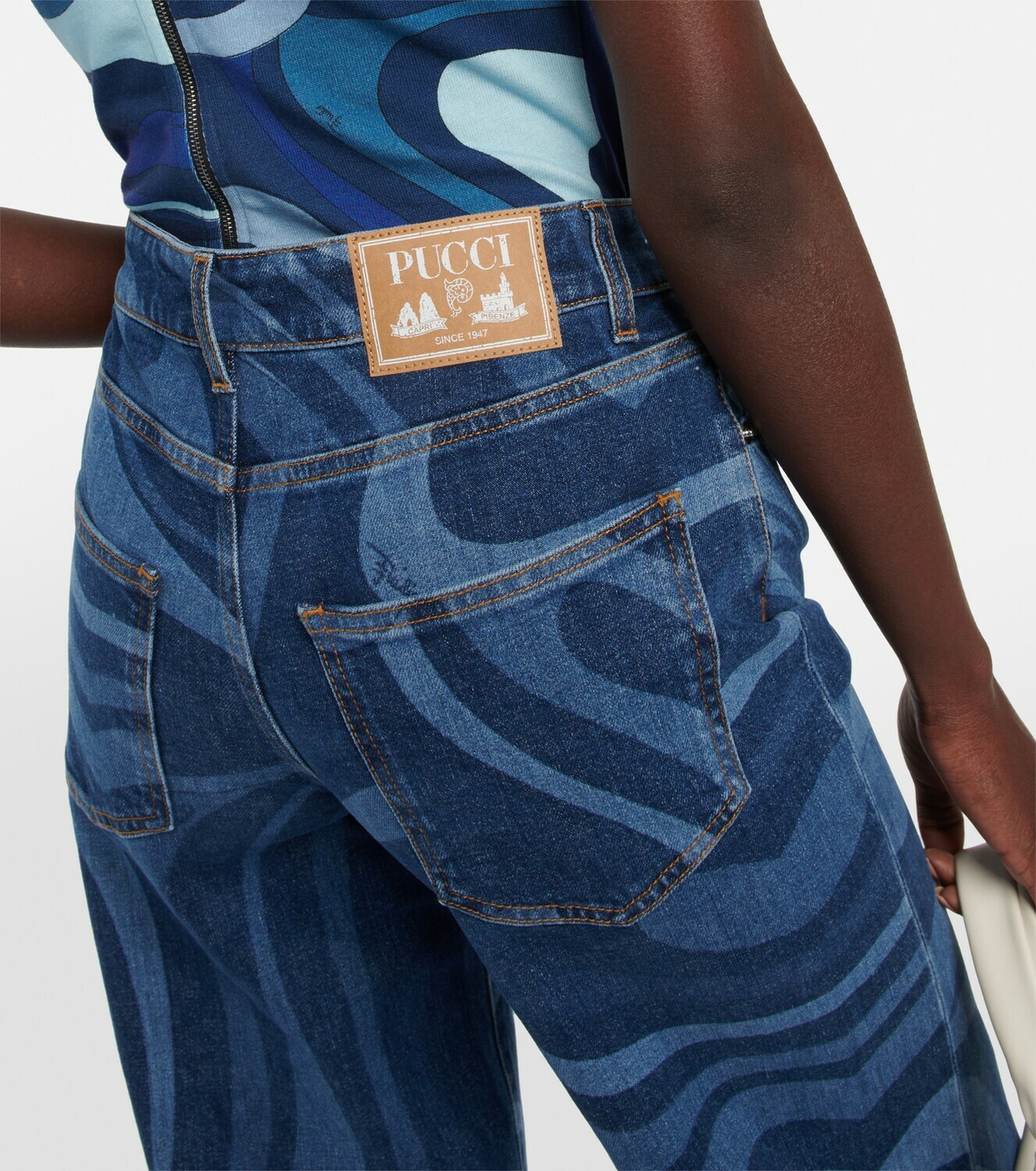 Pucci Printed wide-leg jeans Emilio Pucci