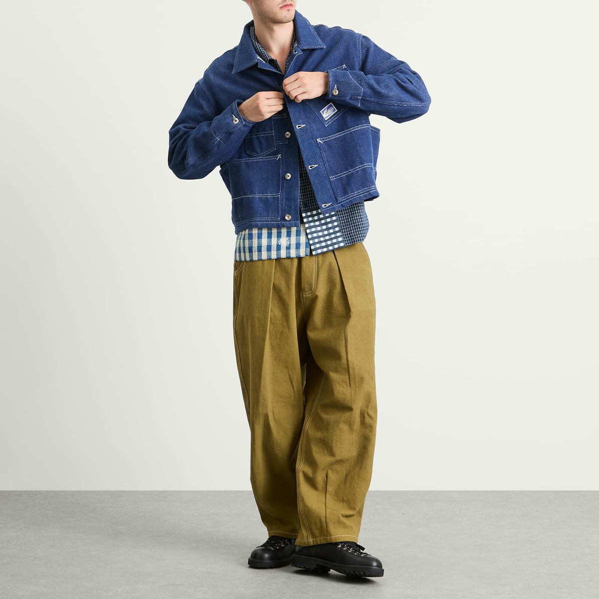 Story mfg. Men's Lush Pants in Olive Wonky-Wear Story Mfg.