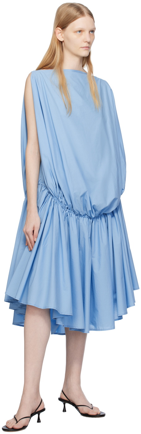 Baserange Blue Luce Midi Dress Baserange
