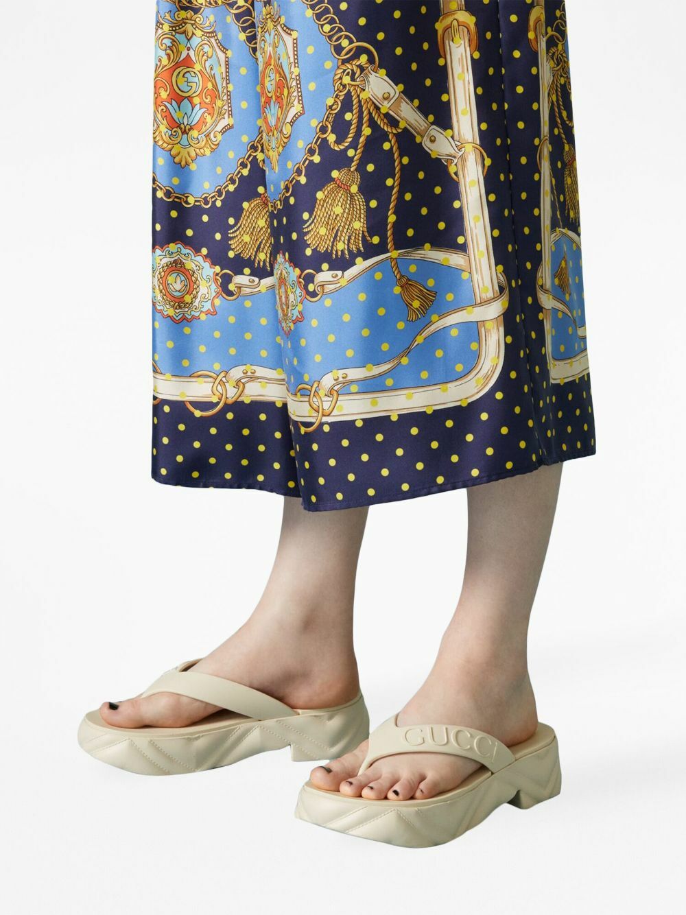 GUCCI - Tarifa Rubber Platform Flip Flops Gucci