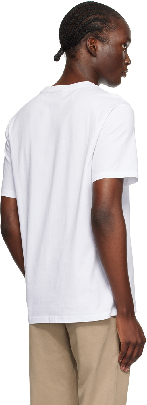 BOSS White Printed Logo T-Shirt BOSS