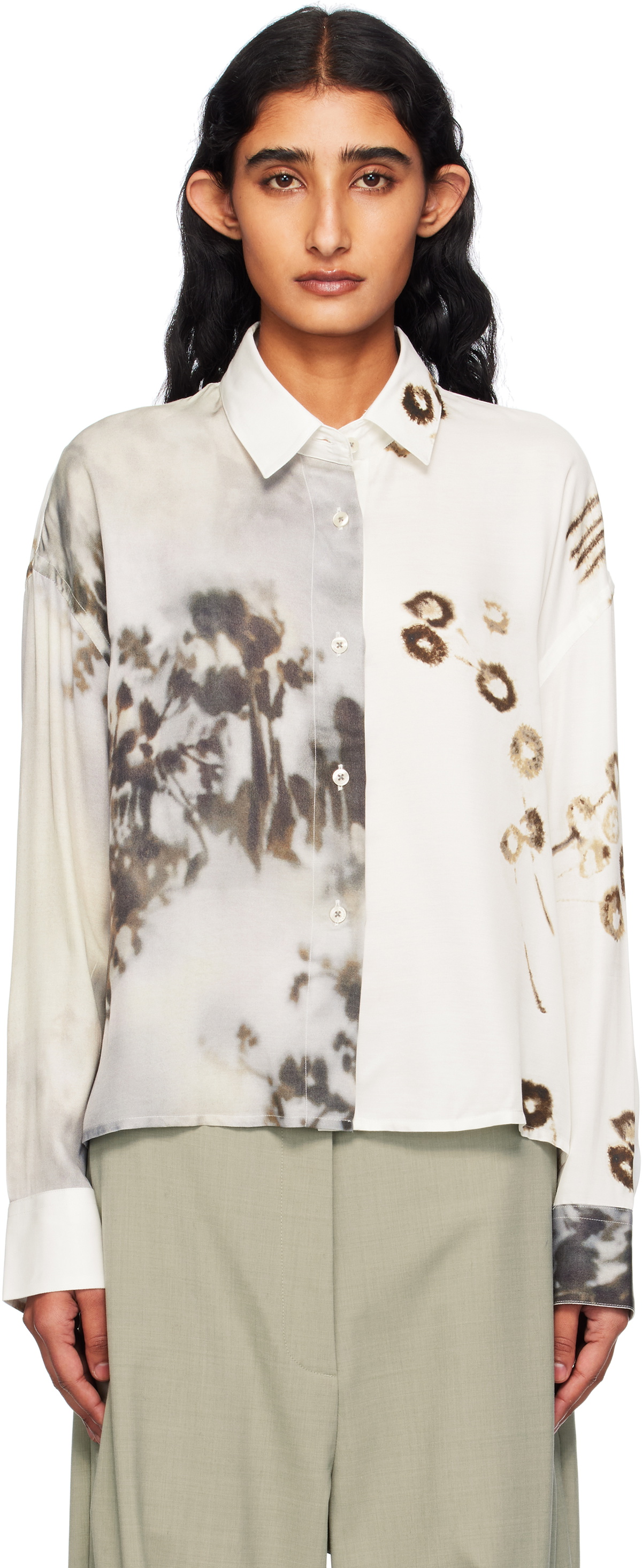 Cordera White Printed Classic Shirt CORDERA