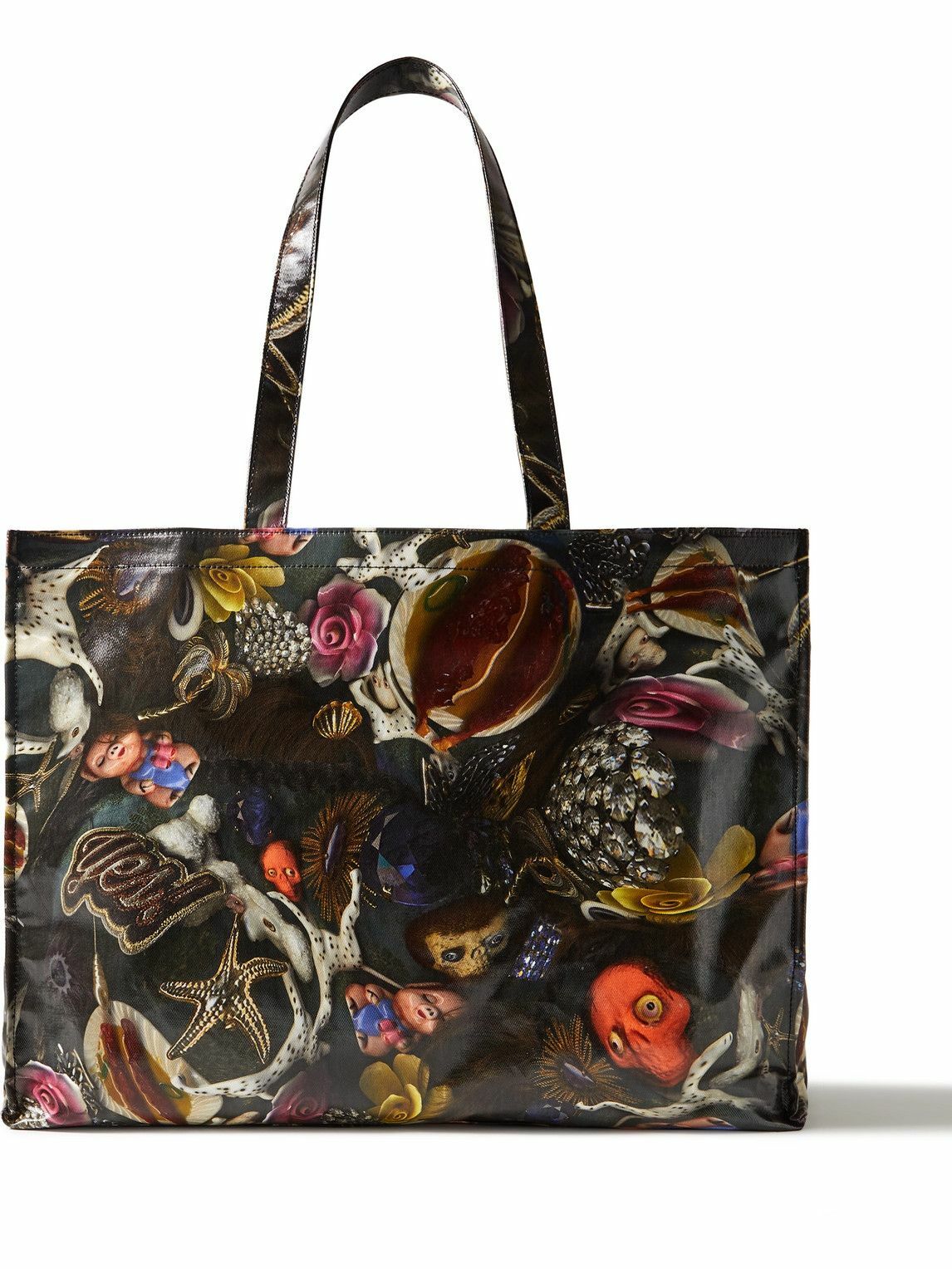 Acne Studios - Per B. Sundberg Printed Coated Cotton-Blend Canvas Tote ...
