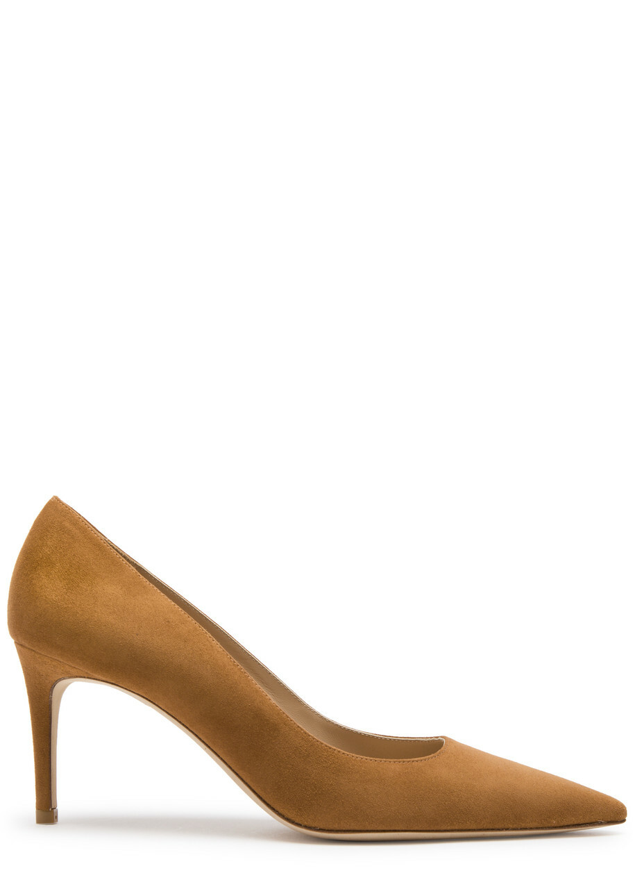 Stuart Weitzman Stuart Power 75 Suede Pumps Stuart Weitzman