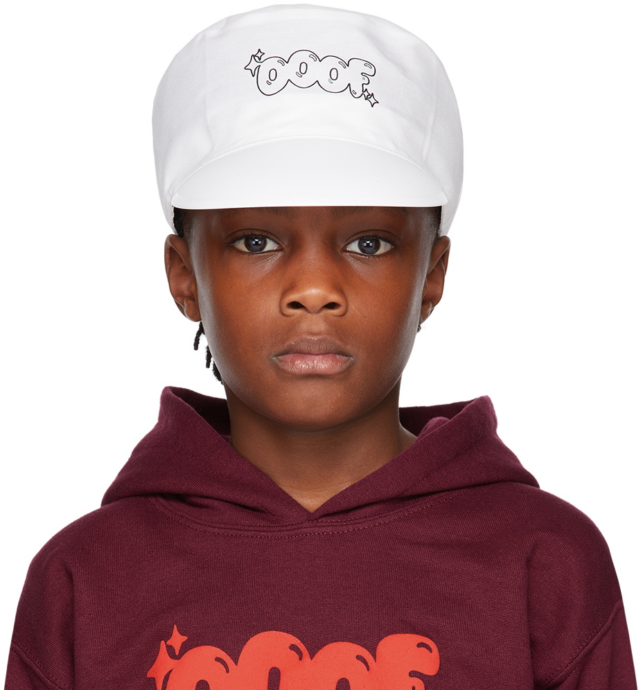 OOOF SSENSE Exclusive Kids White Painter Cap OOOF