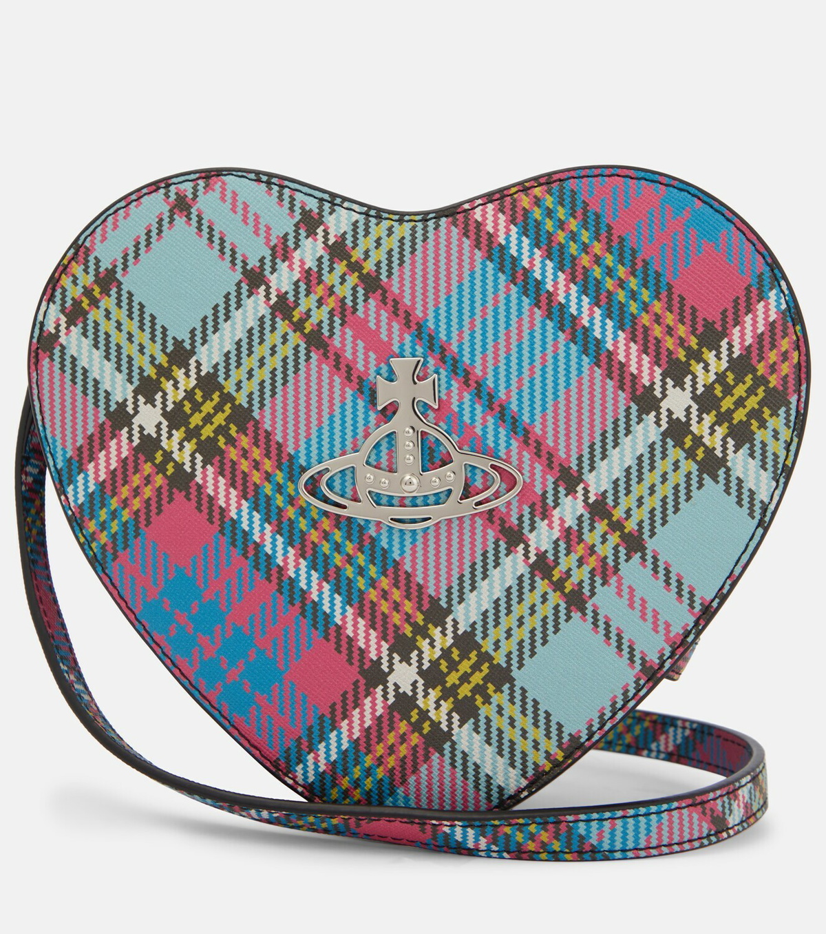 Vivienne Westwood - Louise Small tartan faux leather crossbody bag ...