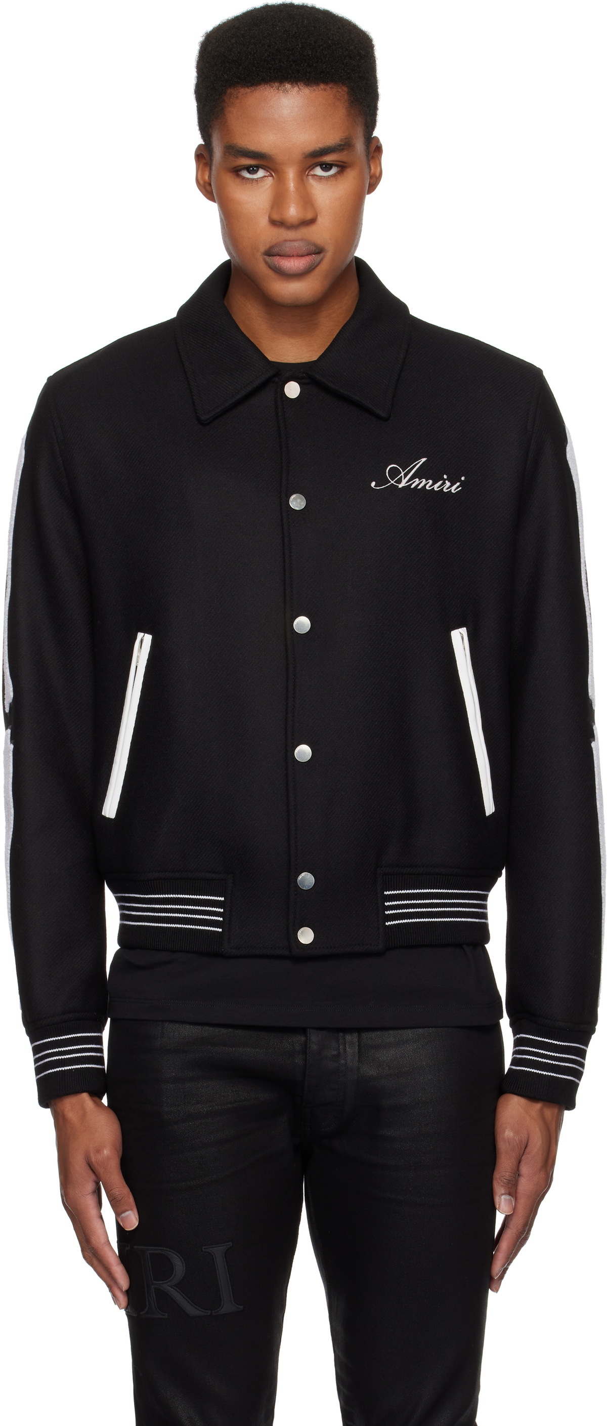 AMIRI Black Bones Bomber Jacket Amiri