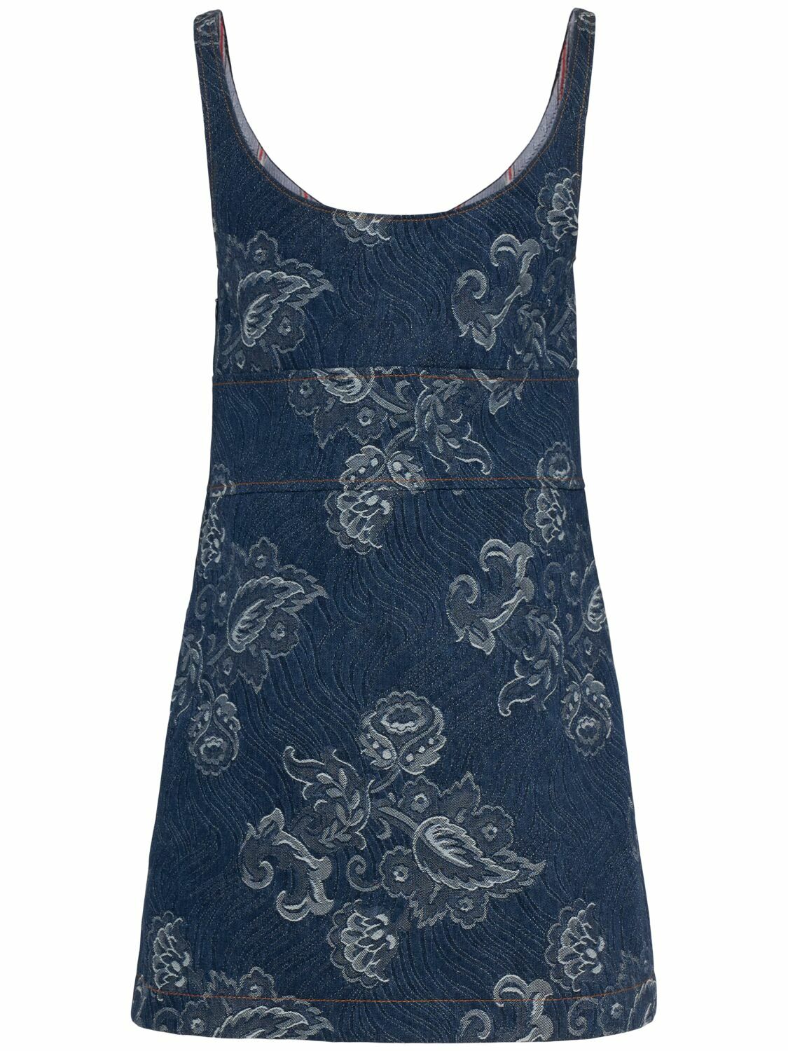 ETRO Printed Denim Mini Dress Etro