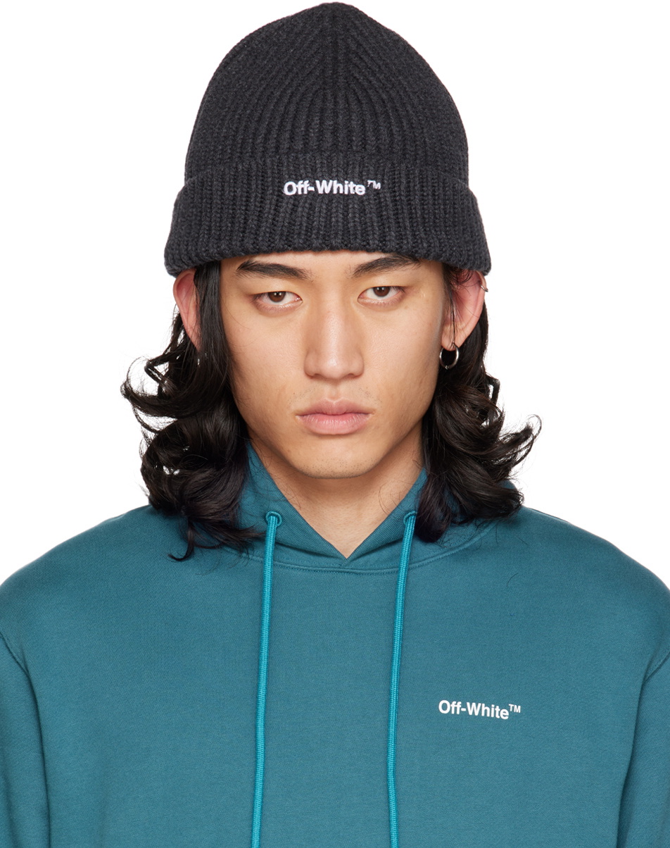 Off-White Black Helvet Beanie Off-White