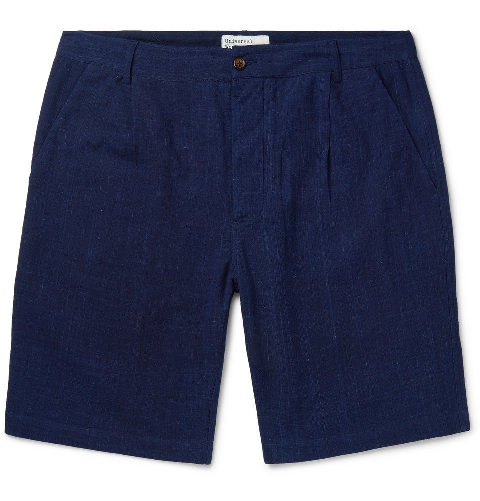 Universal Works - Slub Cotton Shorts - Indigo Universal Works