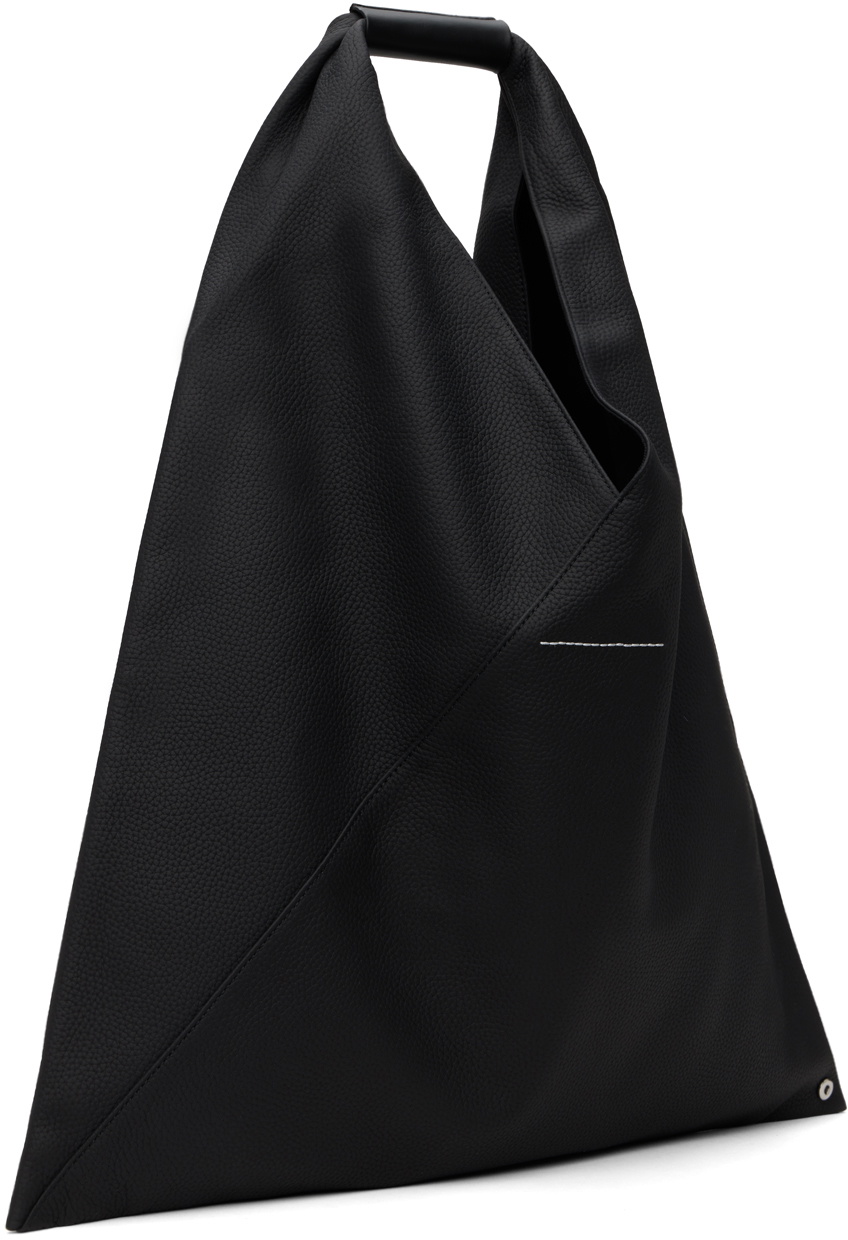 MM6 Maison Margiela Black Classic Medium Tote MM6 Maison Margiela