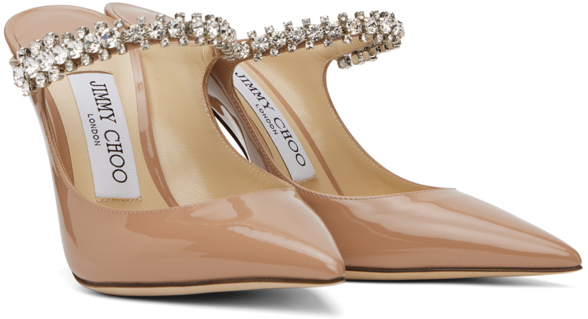 Jimmy Choo Pink Bing 100 Mules Jimmy Choo