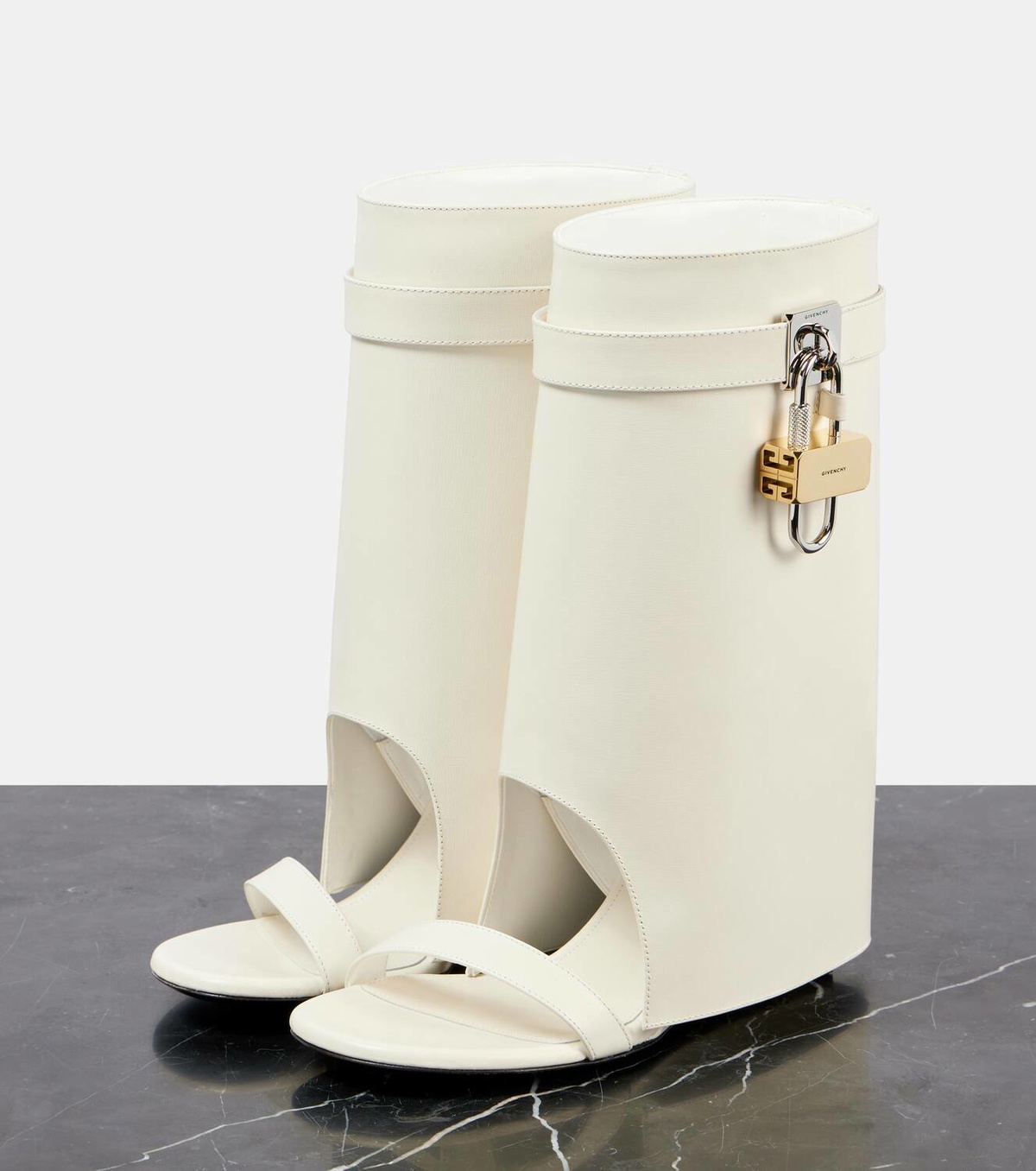 Givenchy Shark Lock leather sandals Givenchy
