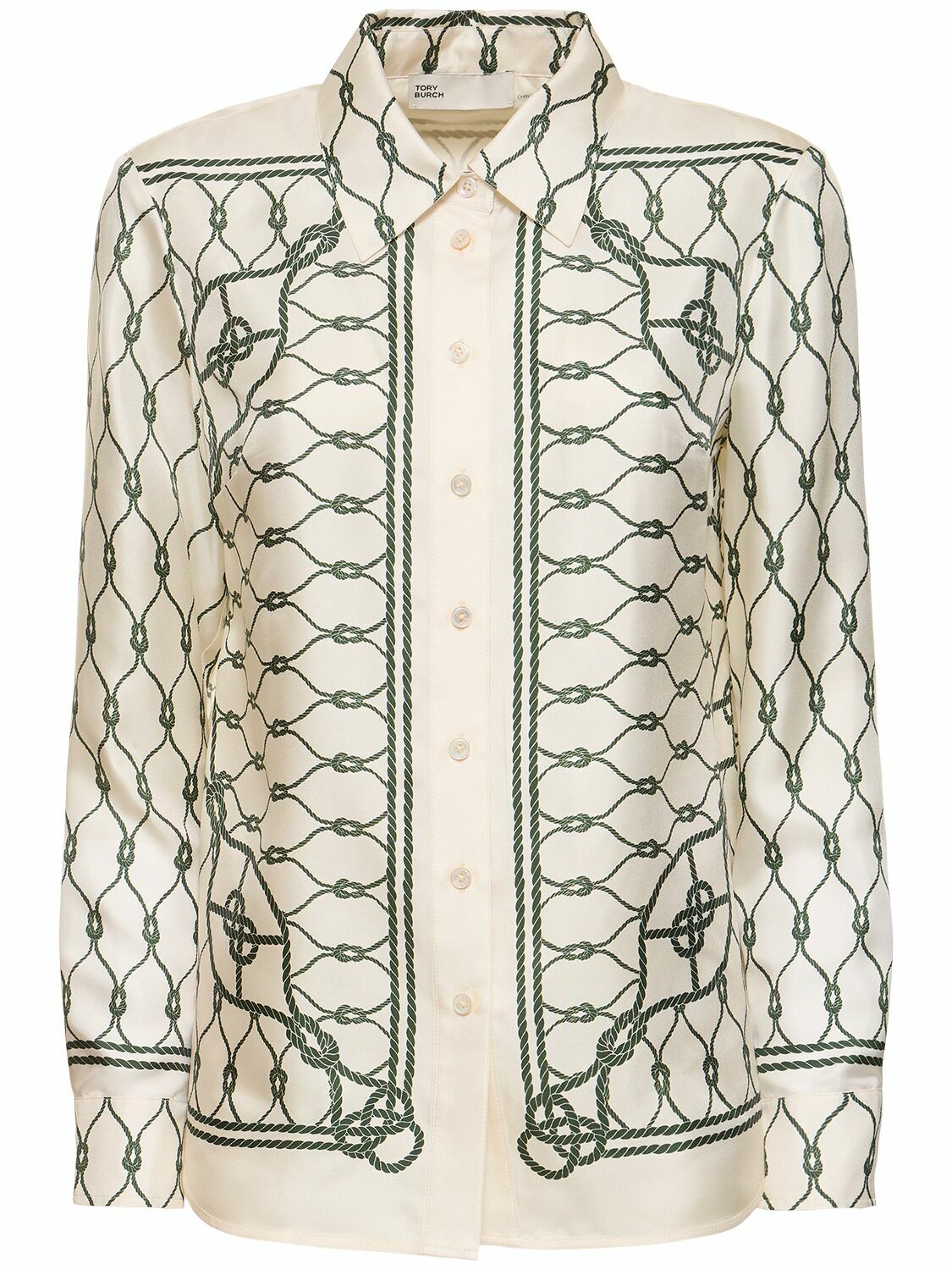 TORY BURCH Printed Silk Twill Shirt Tory Burch