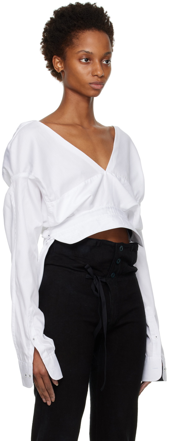 HODAKOVA White Upside Down Shirt HODAKOVA