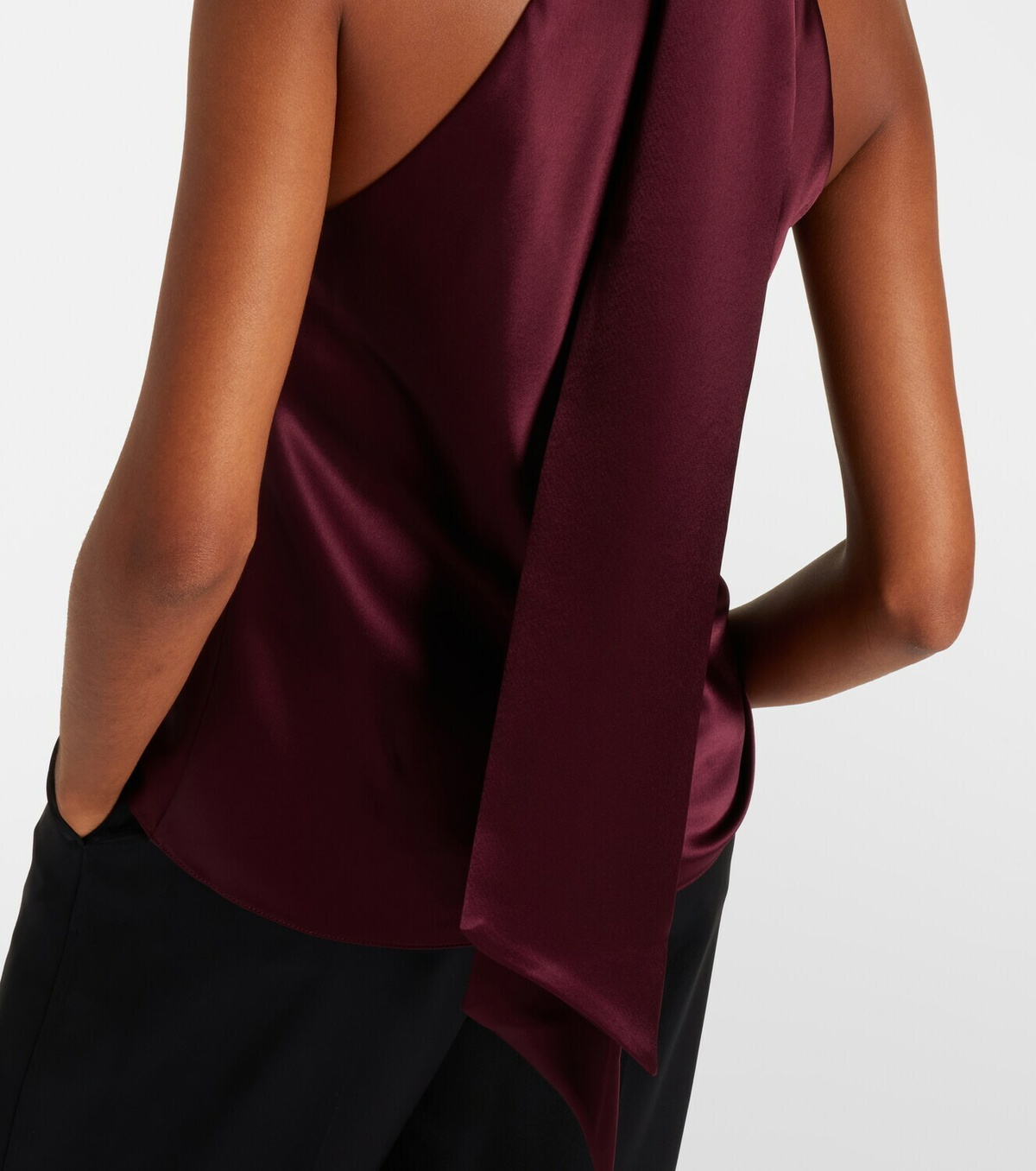 Galvan Sienna satin top Galvan