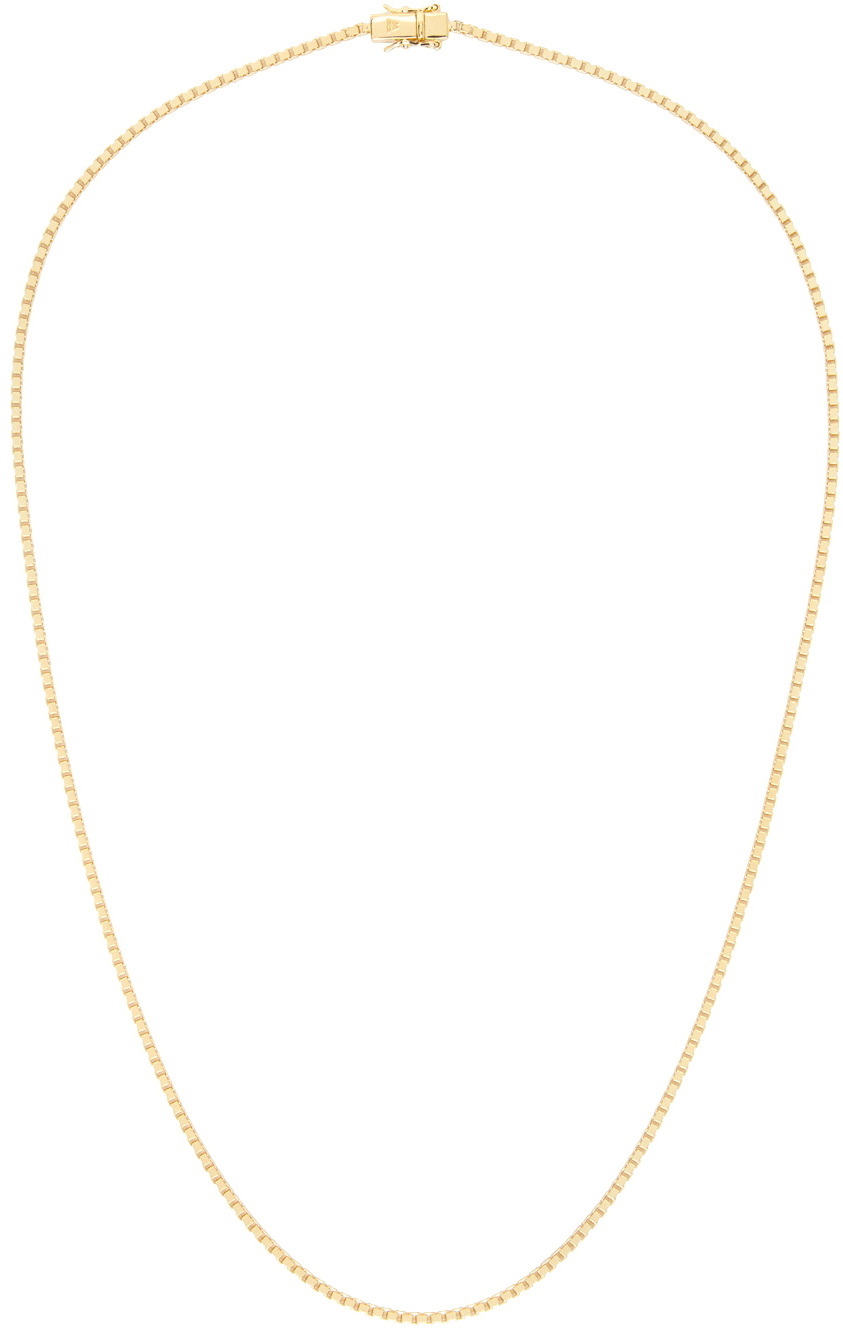 Tom Wood Gold Square Chain Necklace Tom Wood