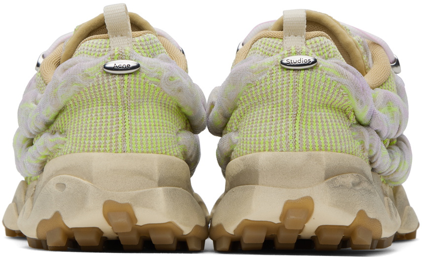 Acne Studios Green & Off-White Bubba Sneakers Acne Studios