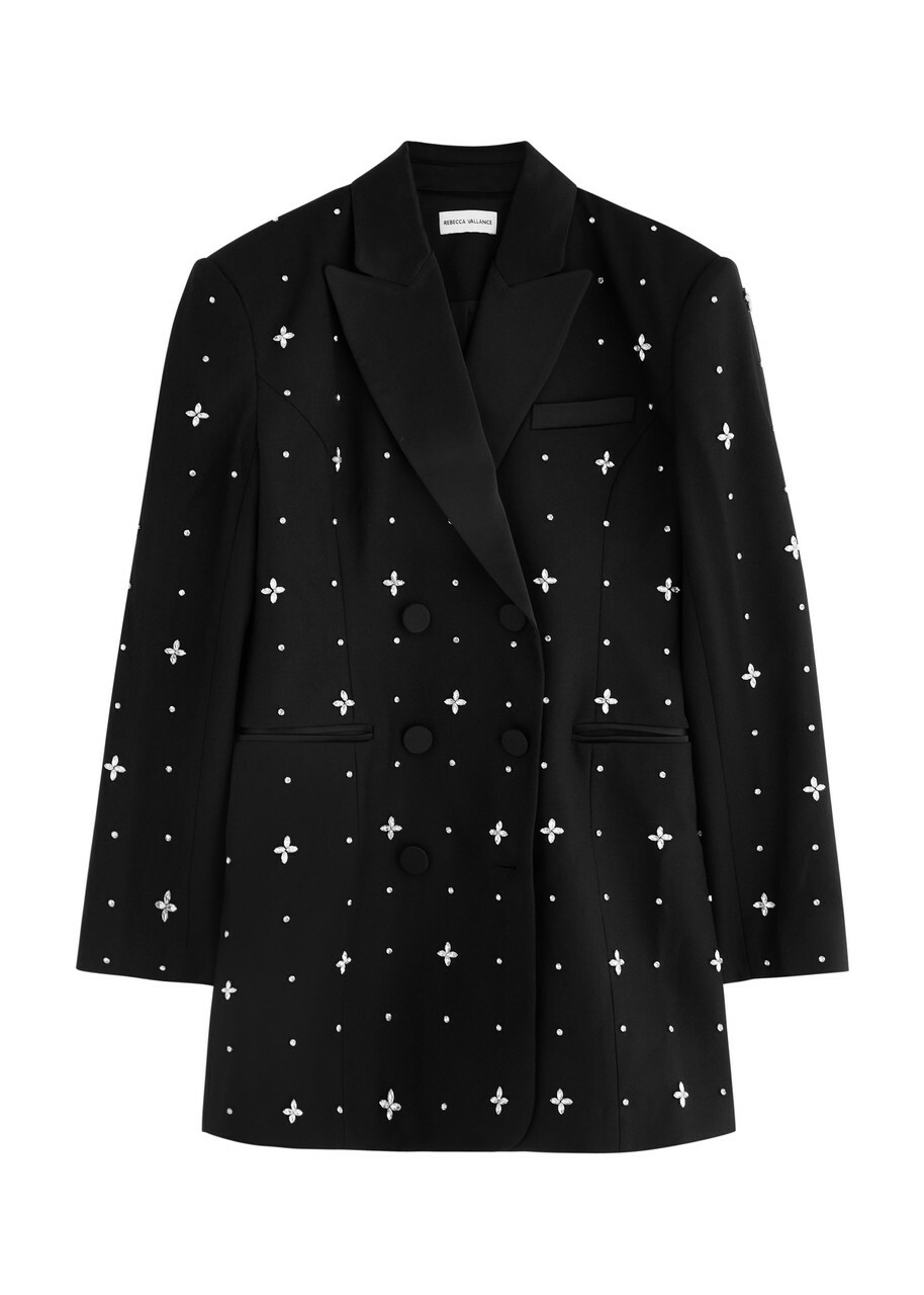 Rebecca Vallance Eclipse Embellished Blazer Dress Black Rebecca Vallance