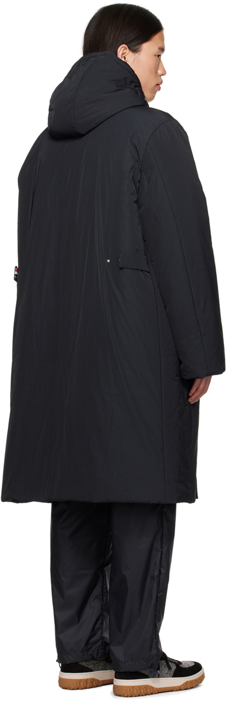 Thom Browne Black Tech Hooded Down Jacket Thom Browne